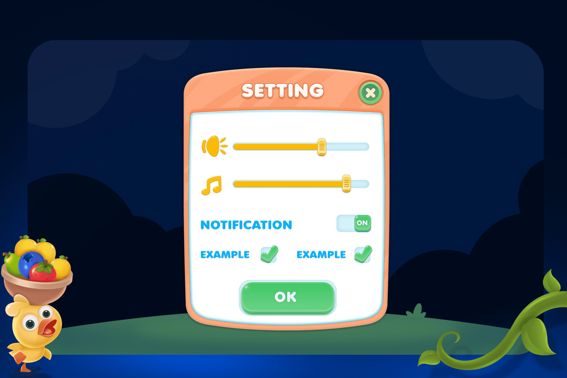 ArtStation - Candy Fruits Match 3 - GUI Pack