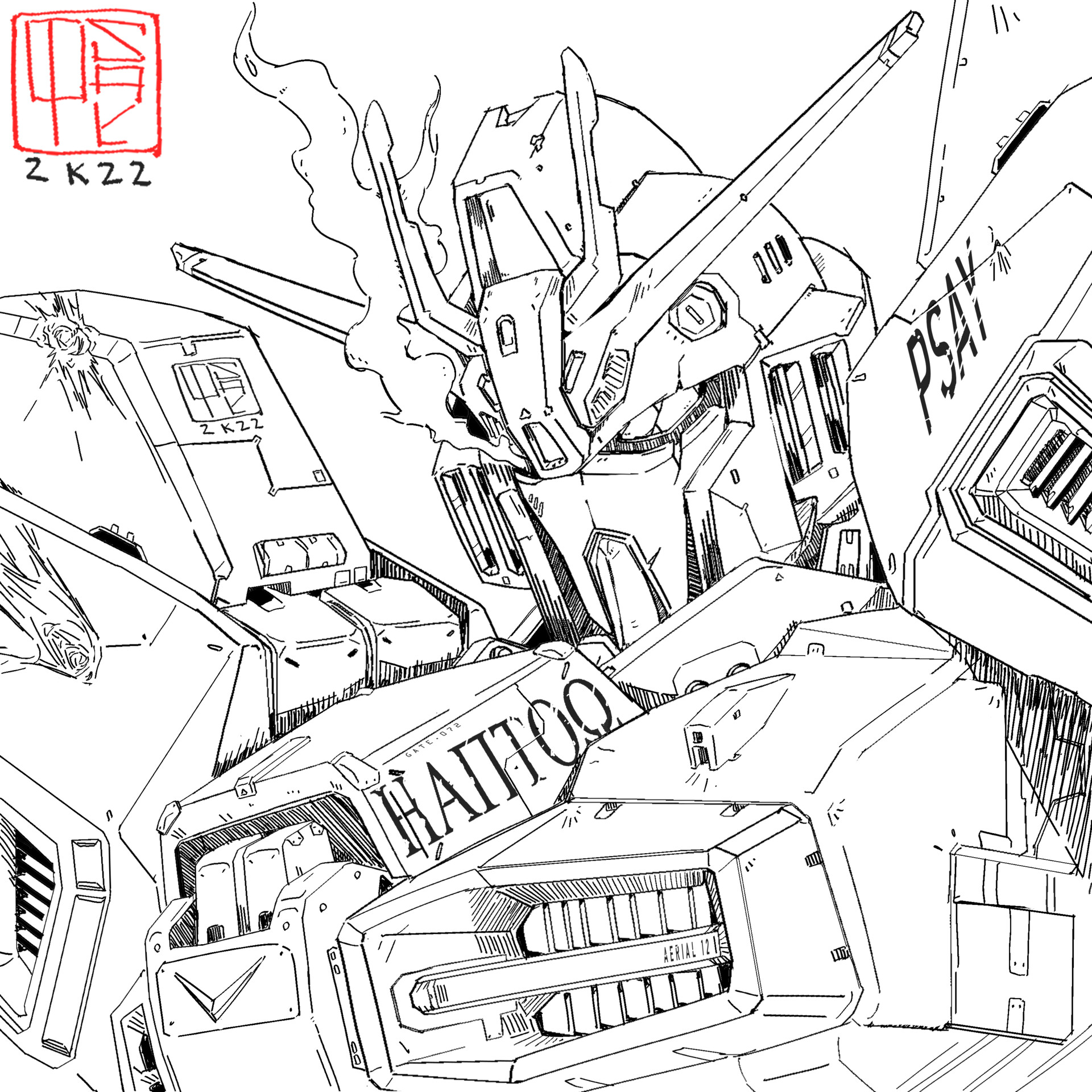 free printable gundam coloring pages