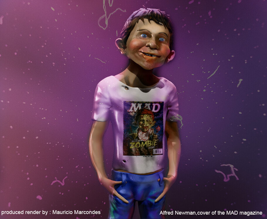 ArtStation - Alfred Newman cover the MAD magazine