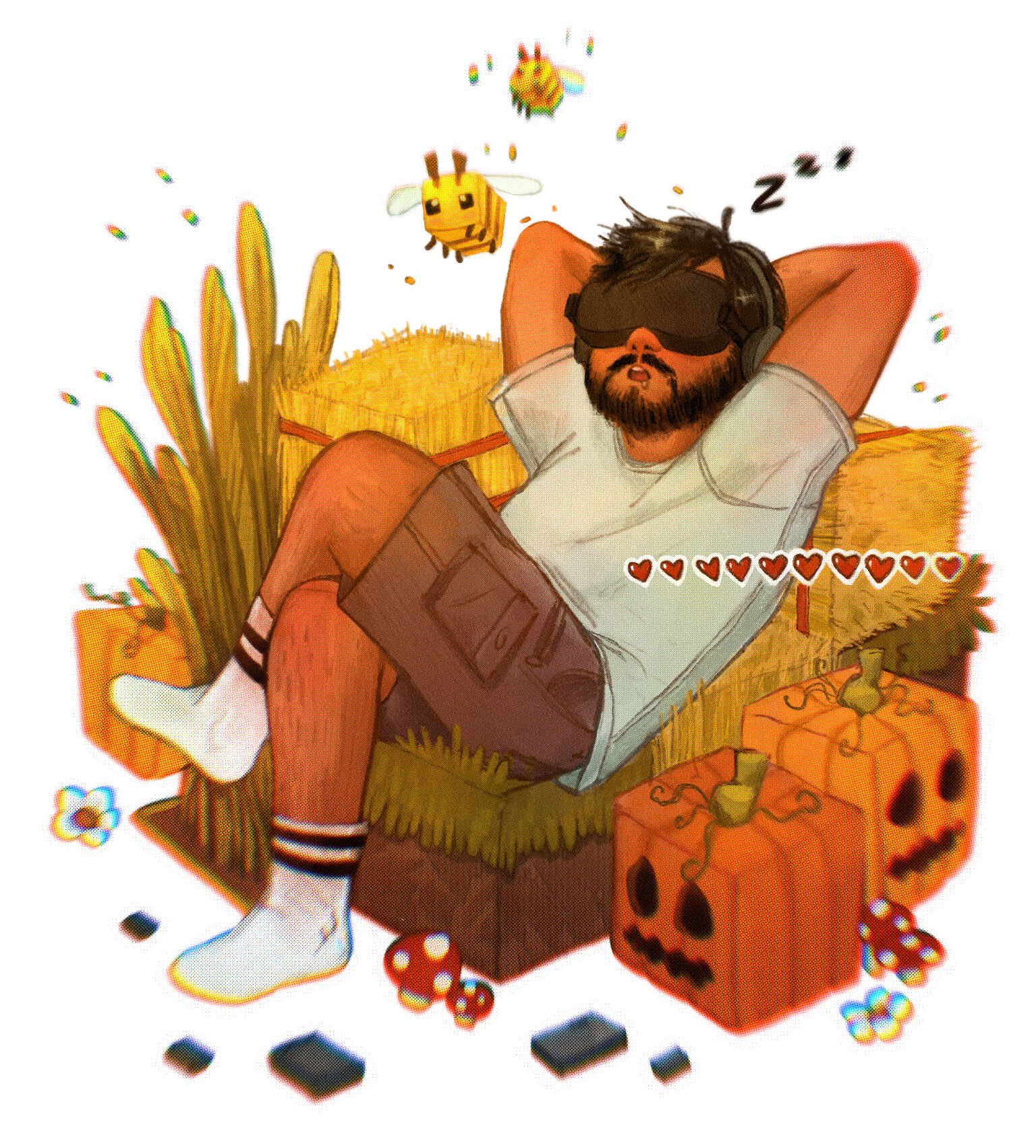 ArtStation - A little nap in Minecraft