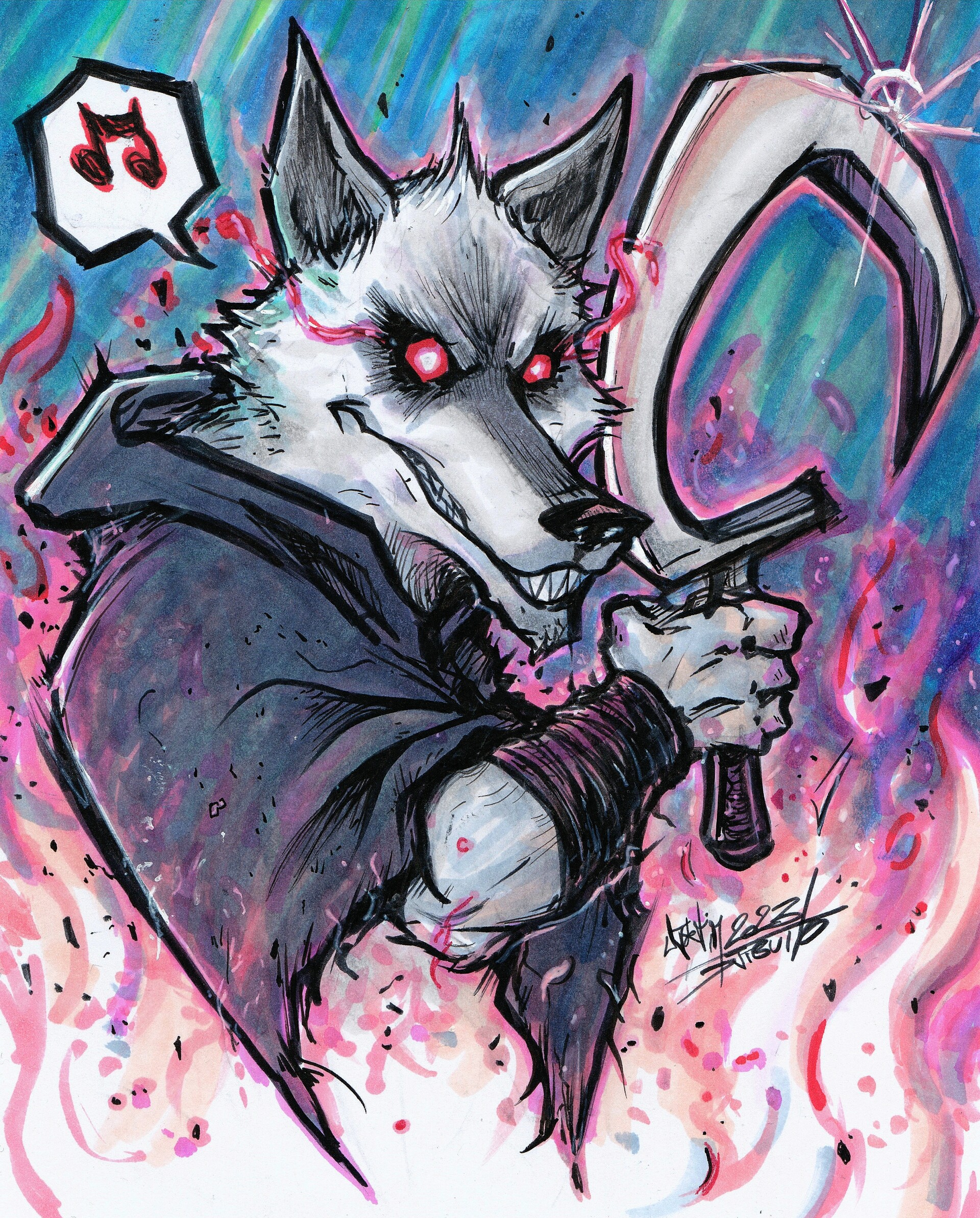 ArtStation - Wolf/ The Death