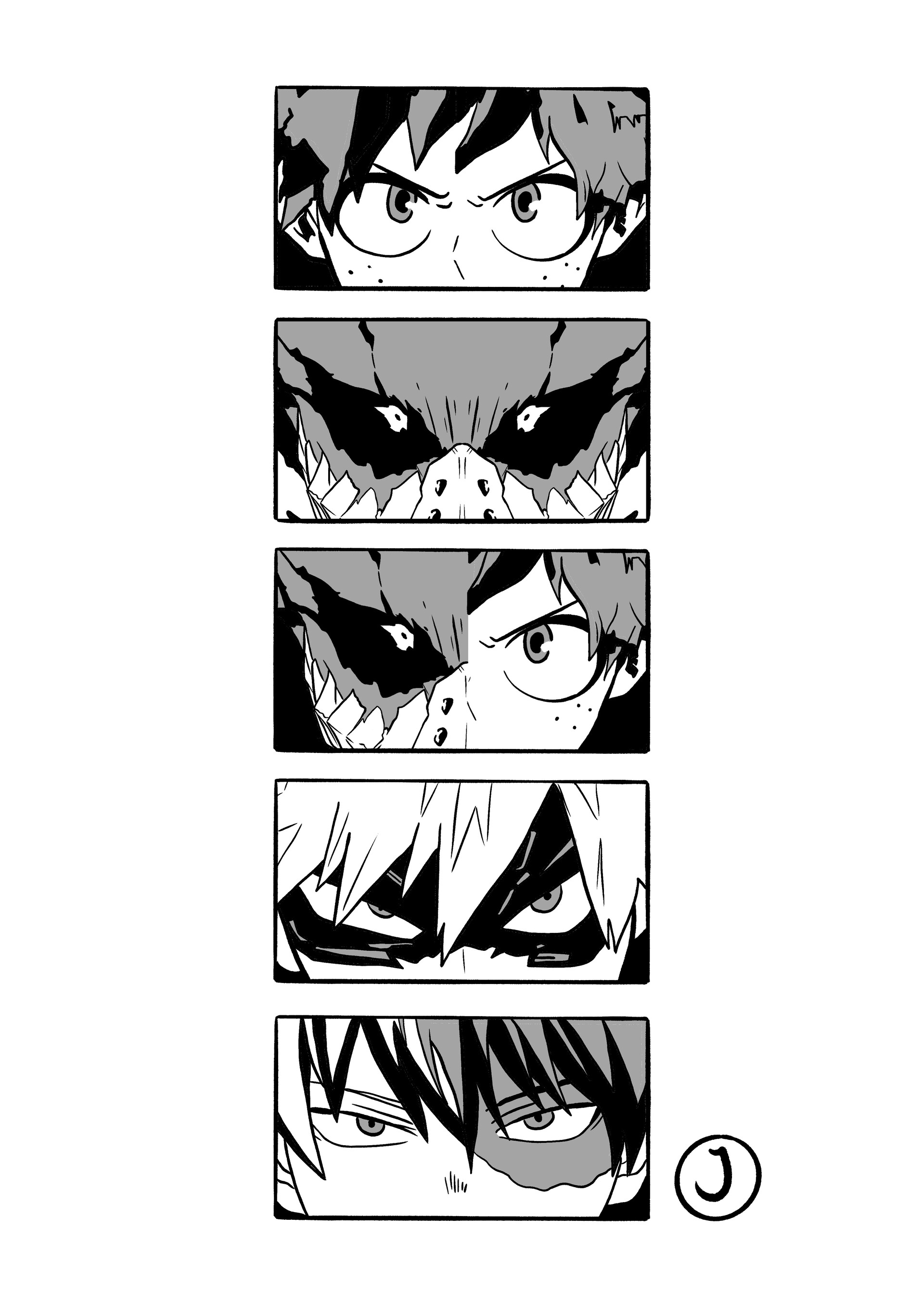 ArtStation - My Hero Academia panel tattoo ideas