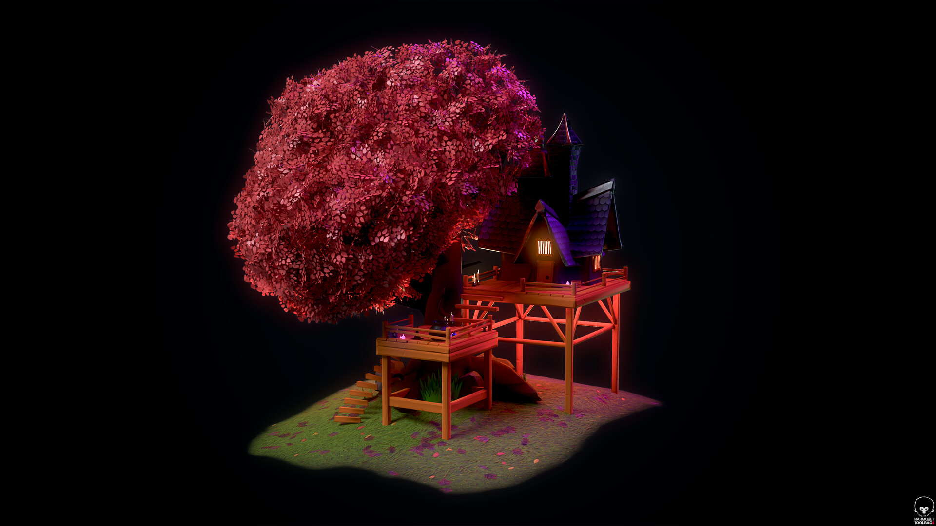 ArtStation - Stylized Tree Witch House