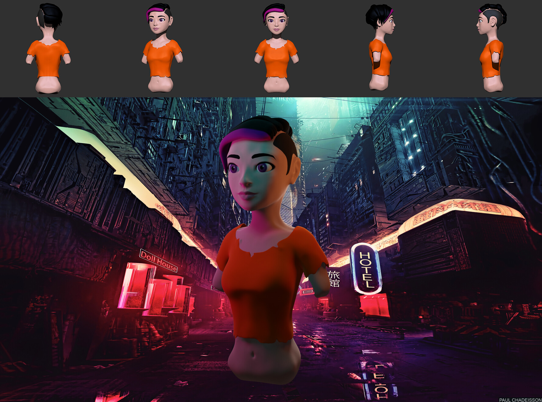 ArtStation - Simple OC (Half Bust)