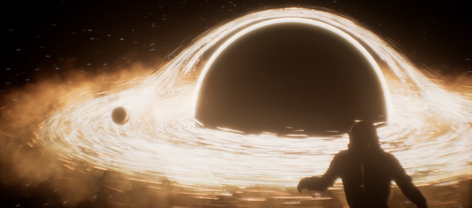 black hole from interstellar