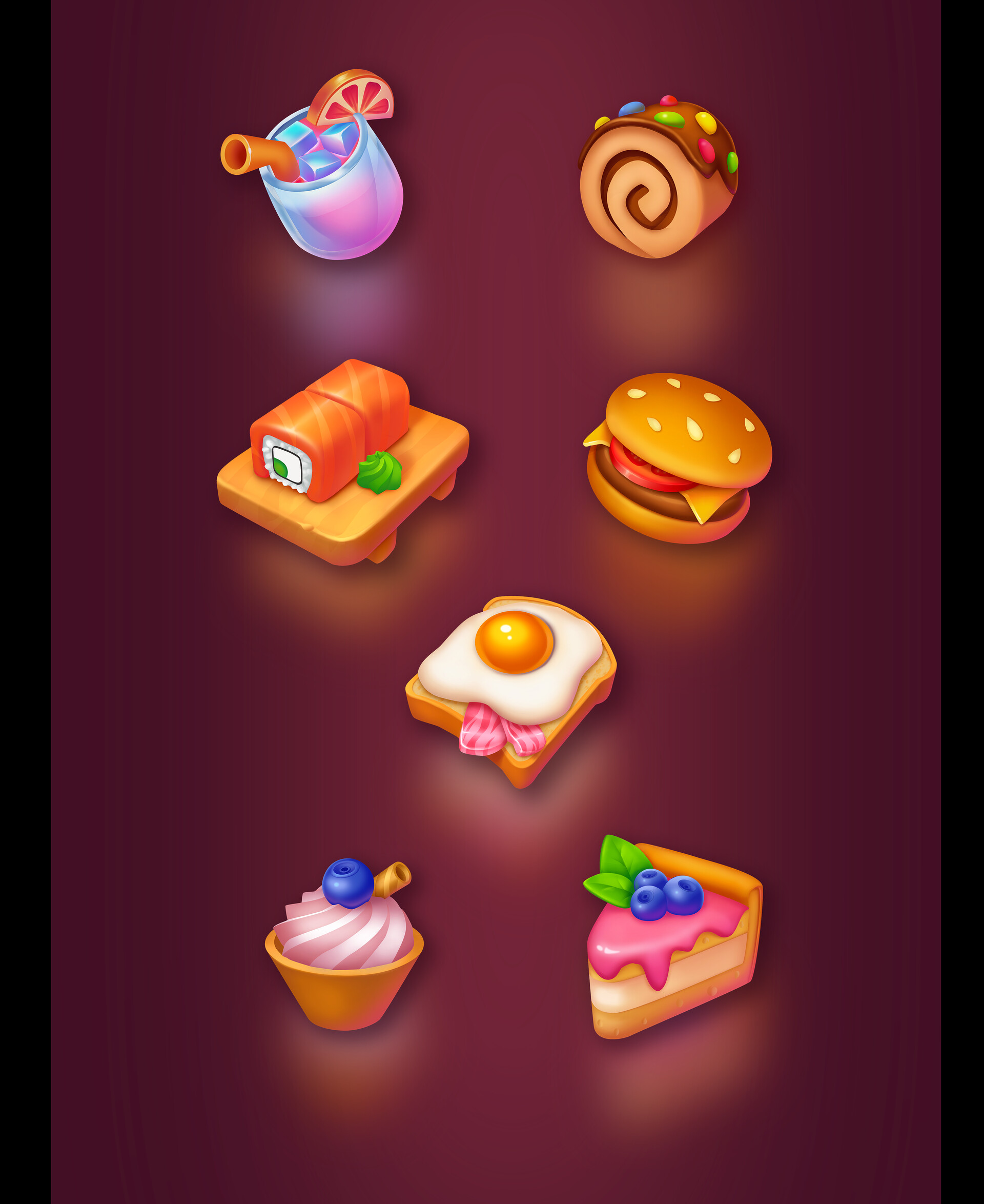 ArtStation - Food icons