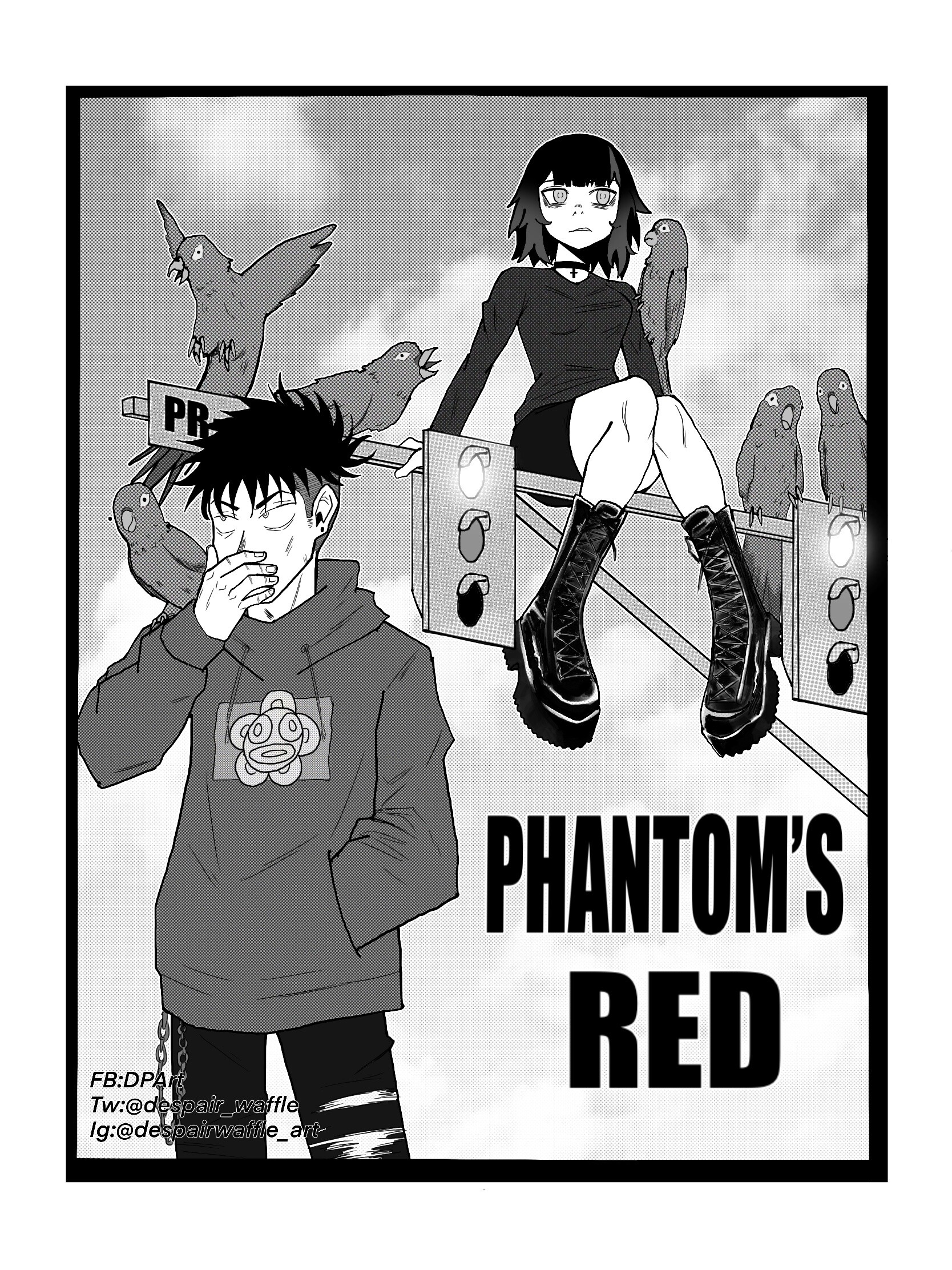 ArtStation - Phantom’s Red manga cover