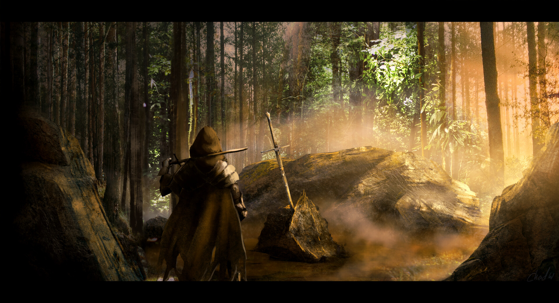 ArtStation - Claymore in Stone - Sketch