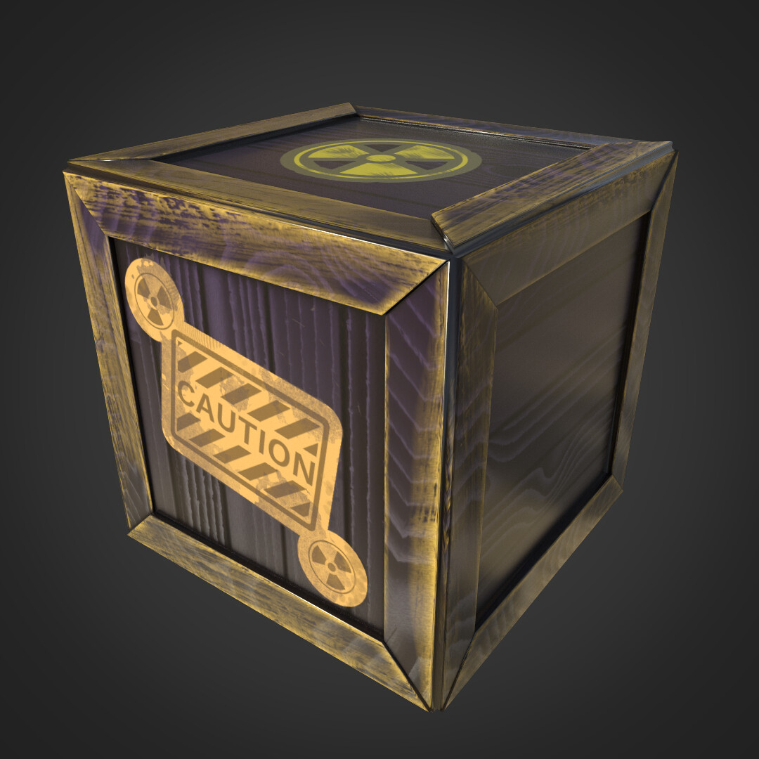 ArtStation - Radioactive wooden box