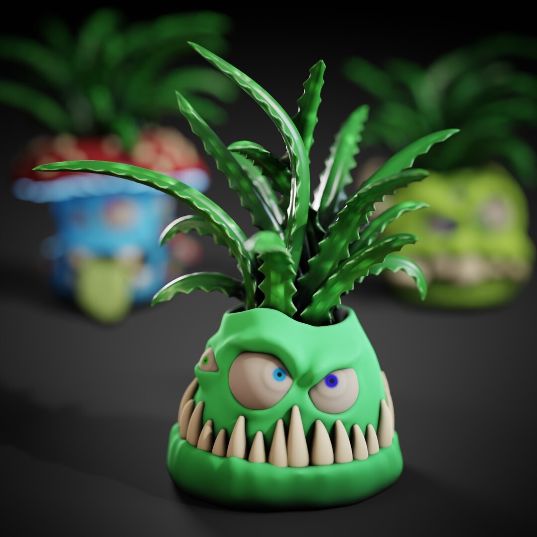 ArtStation - Monster Plant Pots