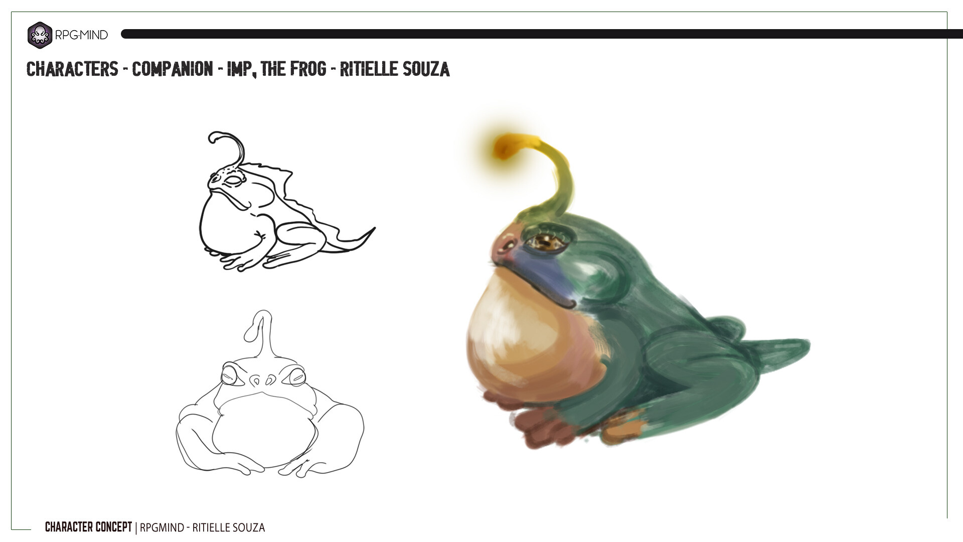 ArtStation - Character design - IMP, the frog