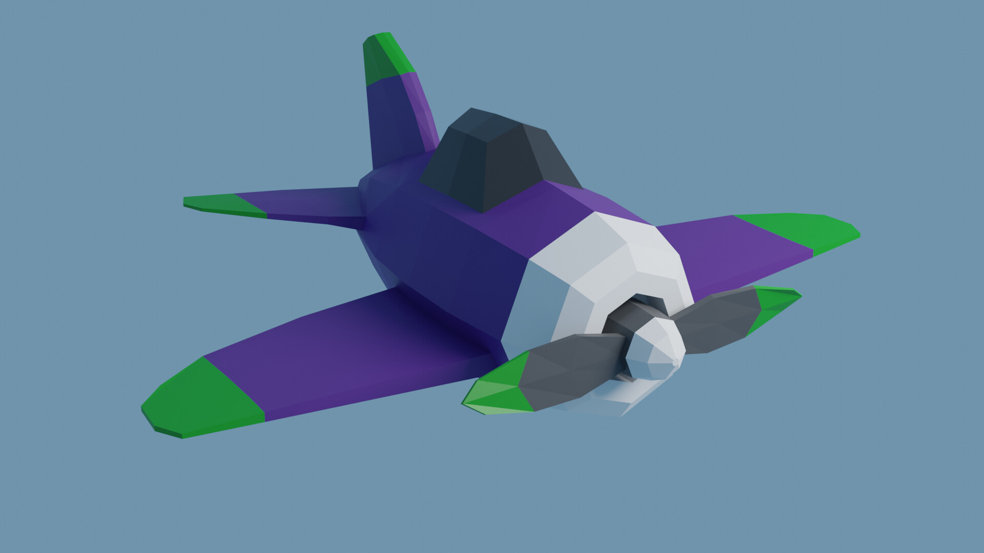 ArtStation - Low-Poly Airplane