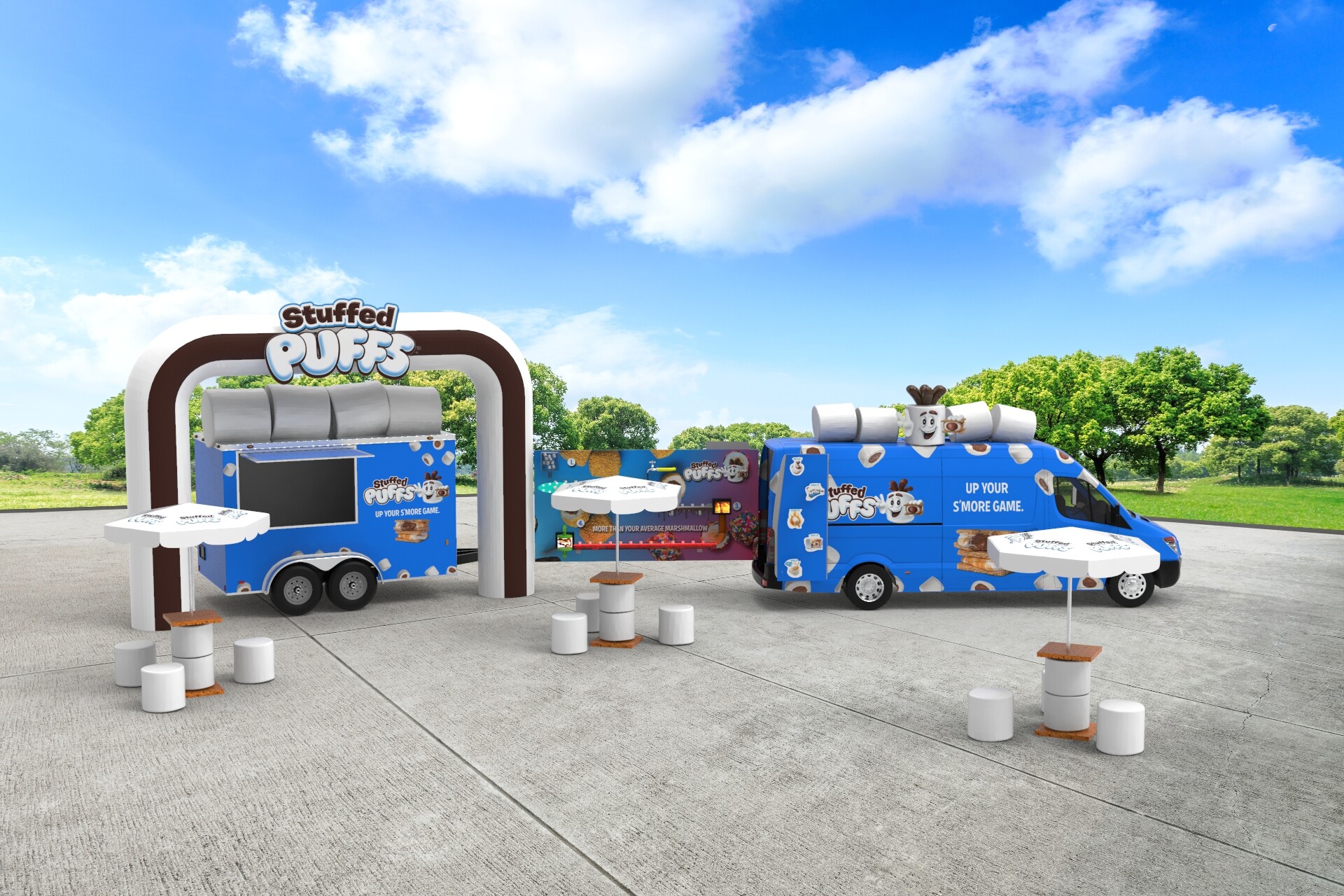 ArtStation - Mobile Event Concepts For Stuffed Puffs