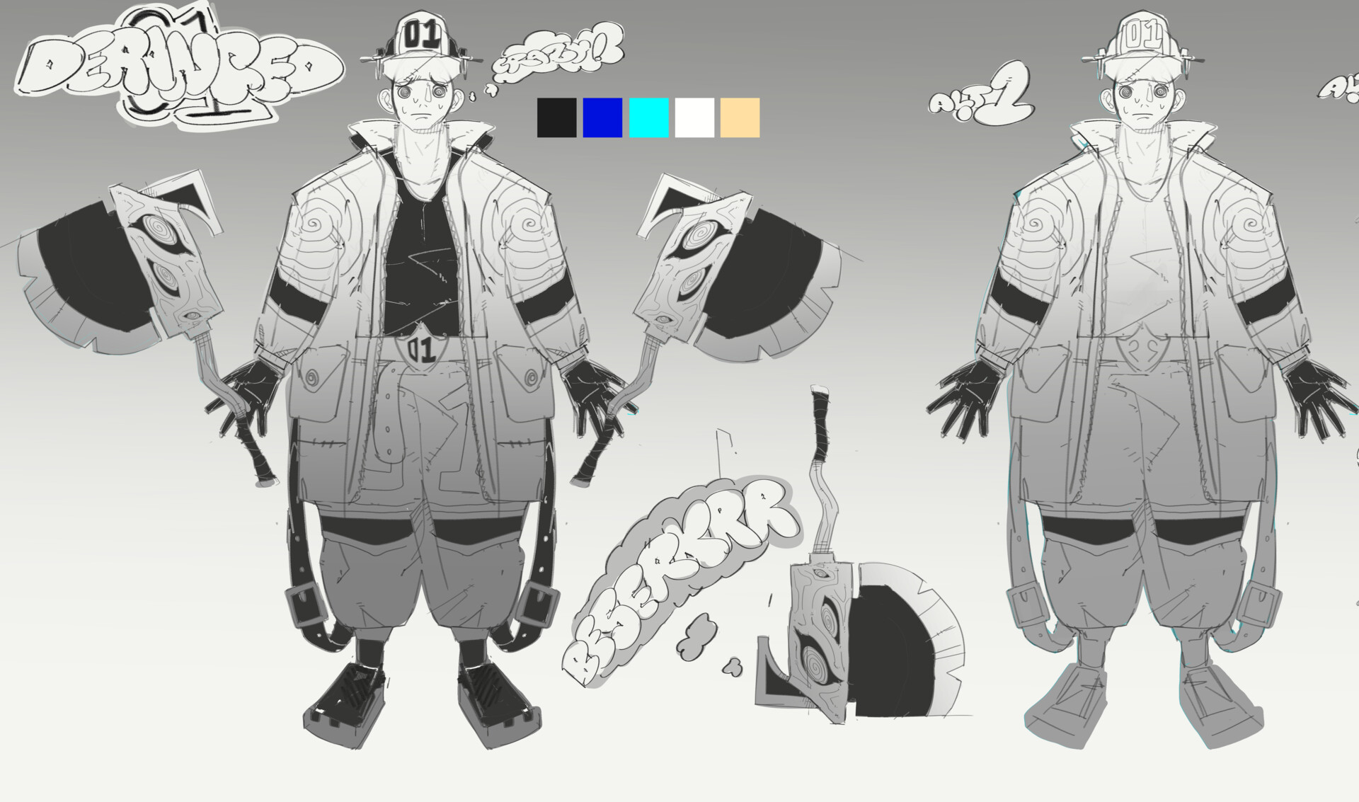 ArtStation - INFERNO FIRE FIGHTER DESIGN