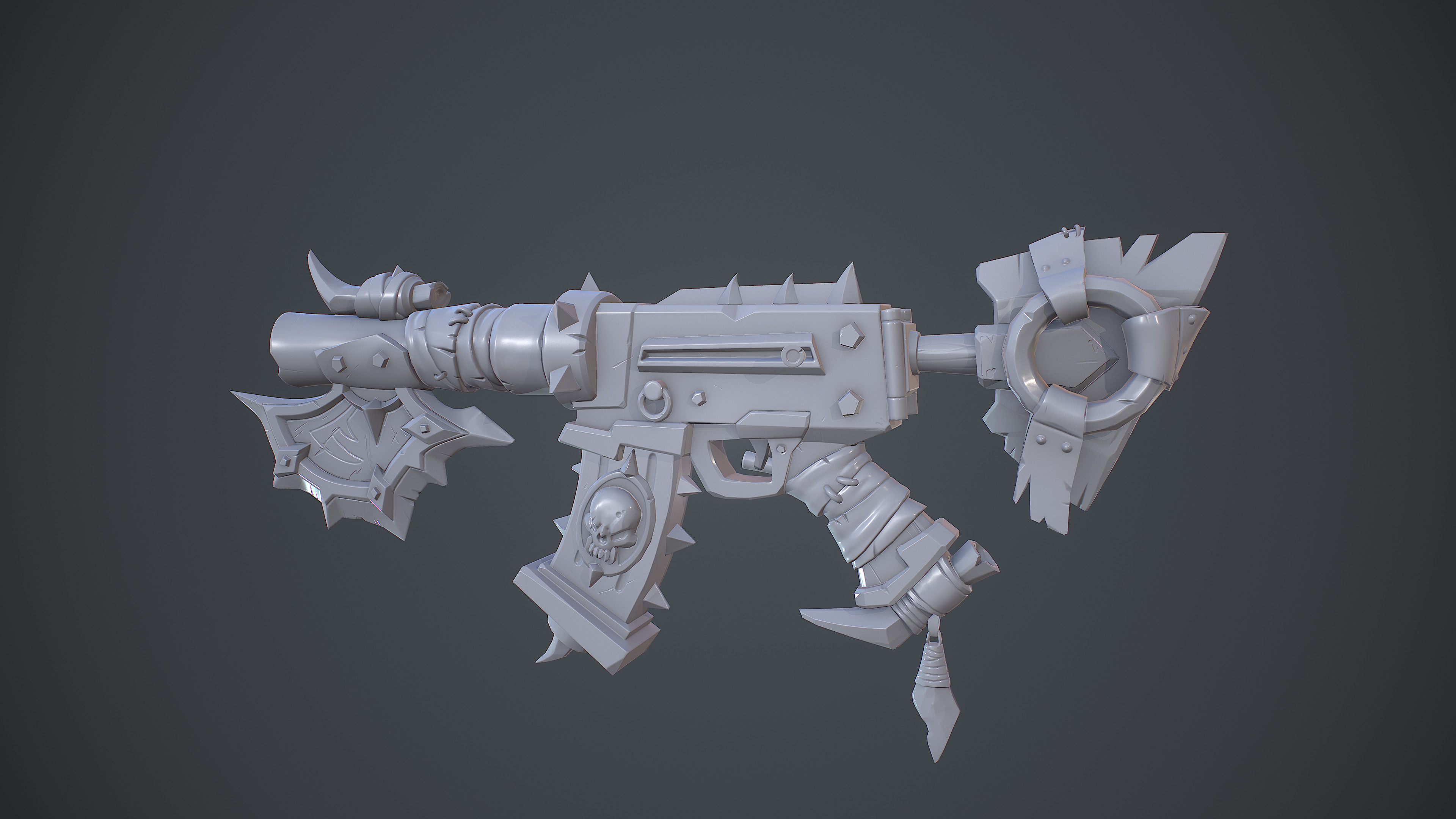 Jeff Seaman Portfolio - Saurfang Orc Rifle - Fan Art