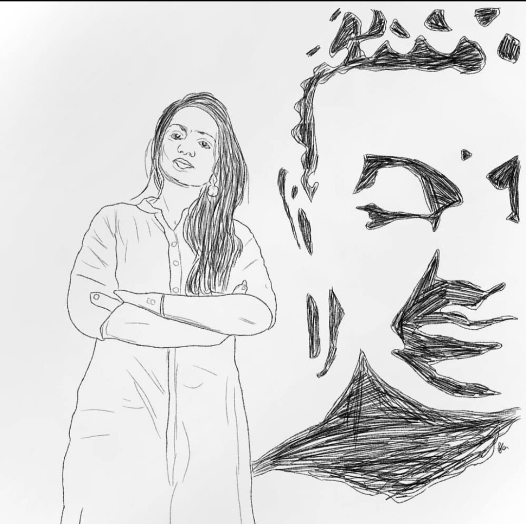 ArtStation - Divya Nathan News Reader Sketch by Kalai