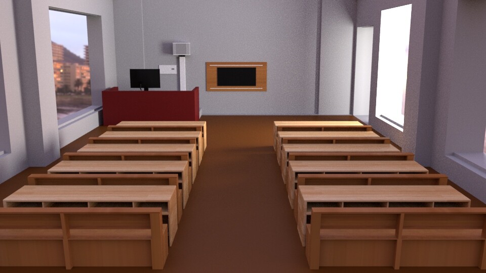 ArtStation - Classroom 3D Modelling