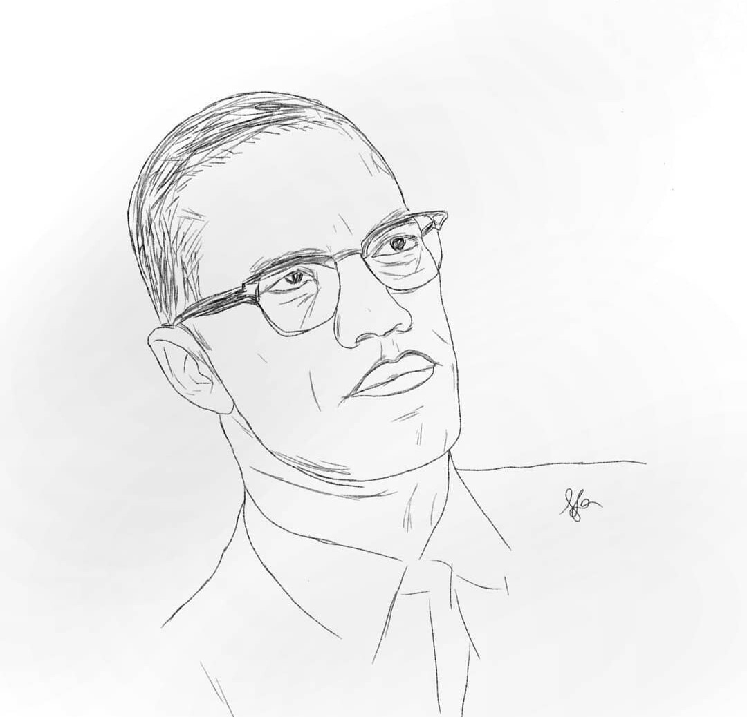 ArtStation - Malcom X Sketch by Kalai