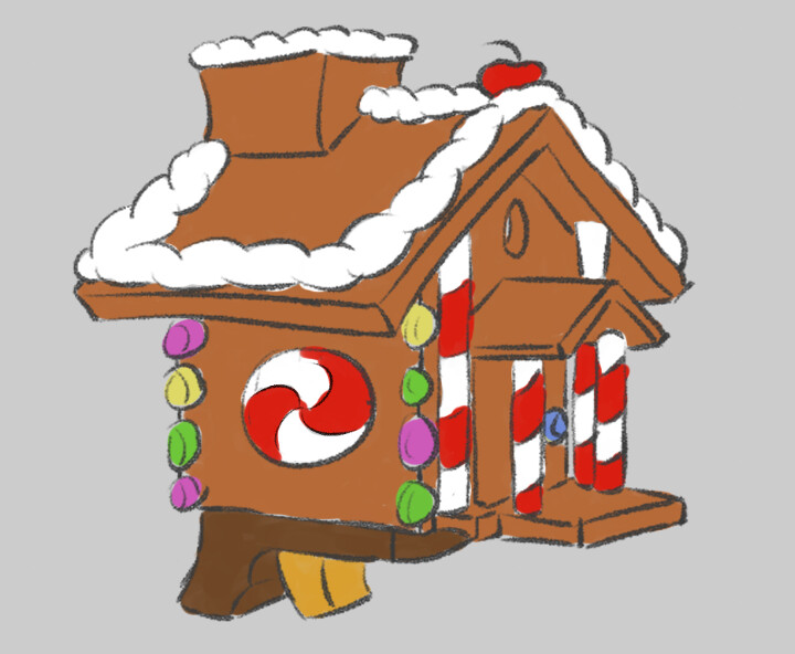 ArtStation - Gingerbread Gun Concept Art