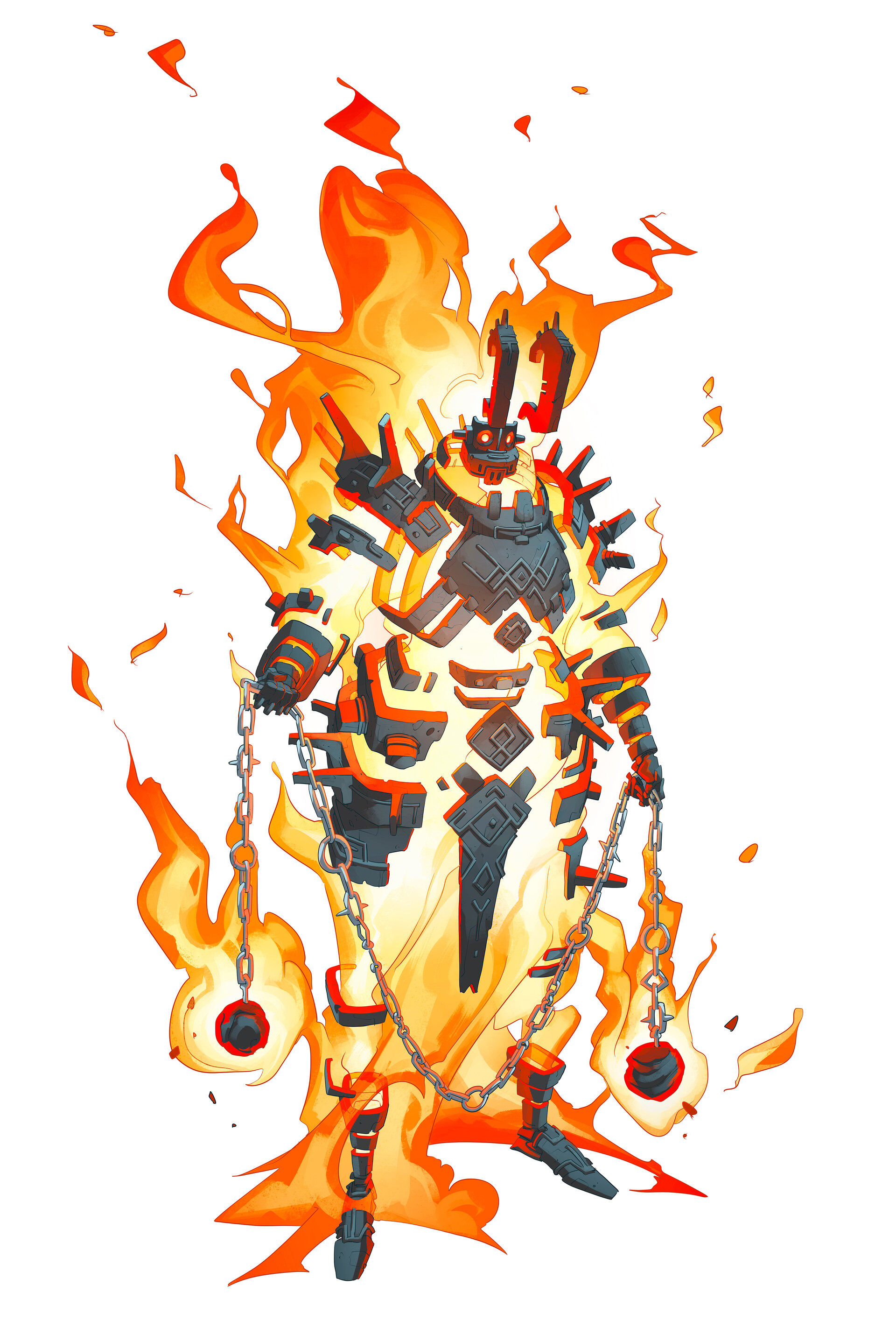 ArtStation - Massive Darkness 2: Fire Elementals