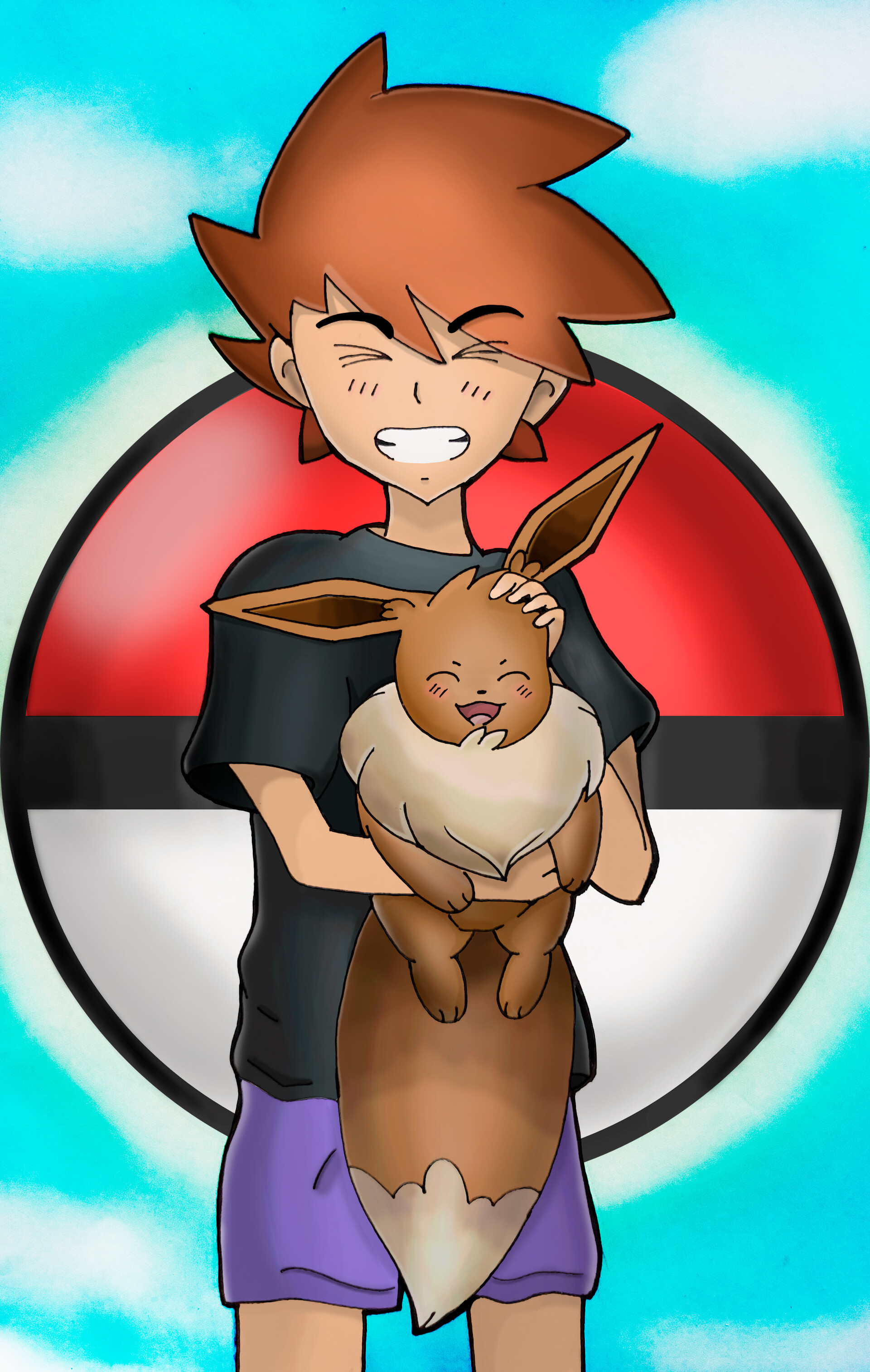 Pokemon Gary Fan Art