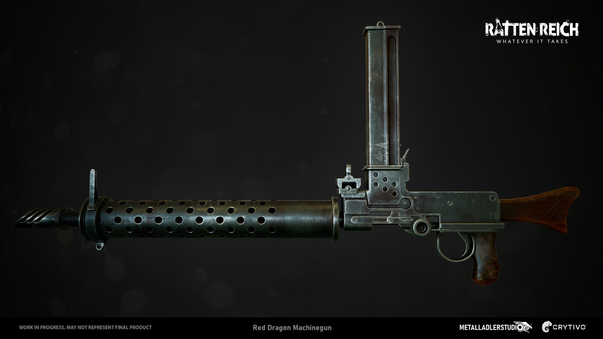 METALLADLERSTUDIO LLC - Red Dragon MachineGun for Game Ratten Reich