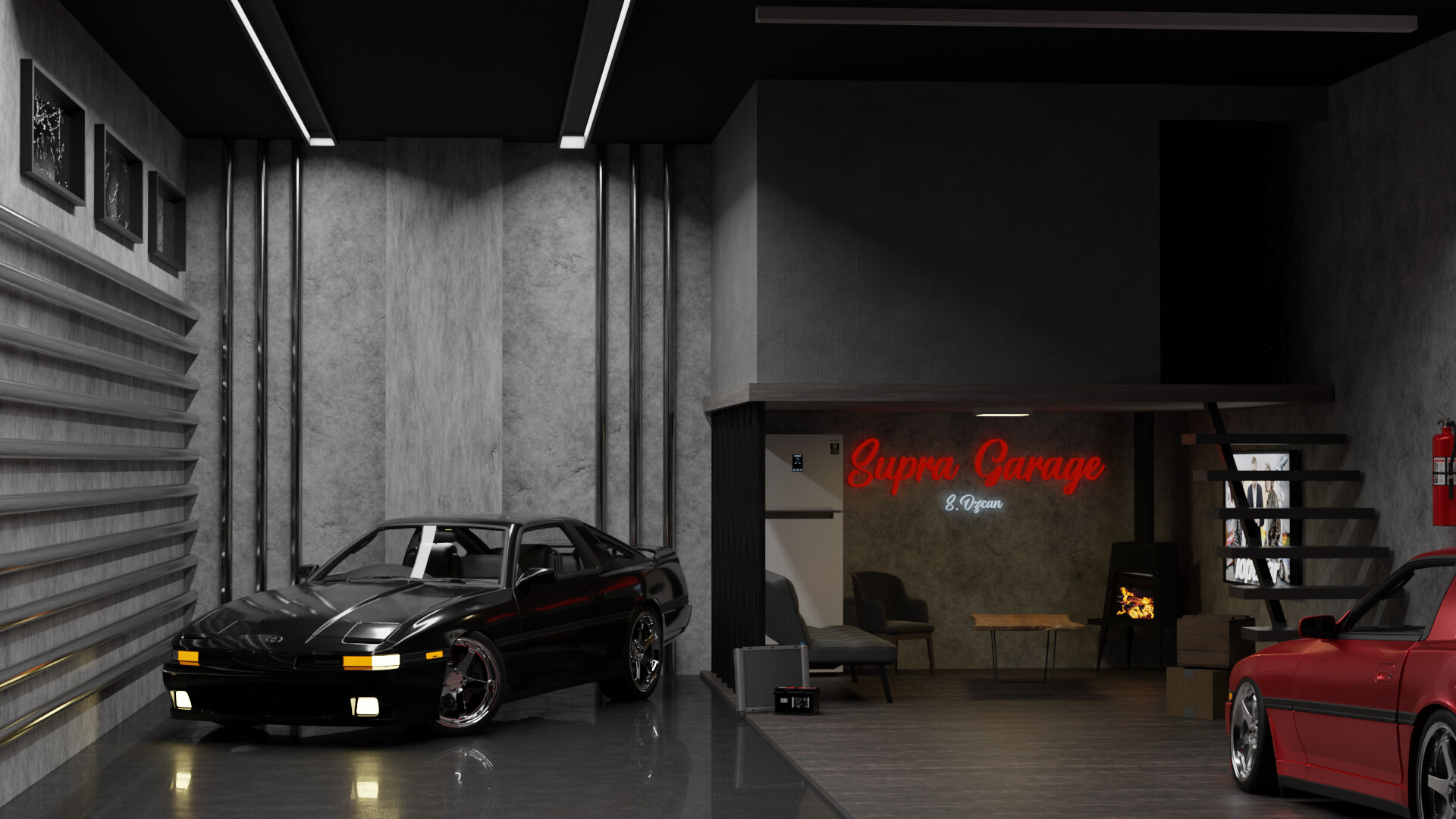 ArtStation - Supra Garage