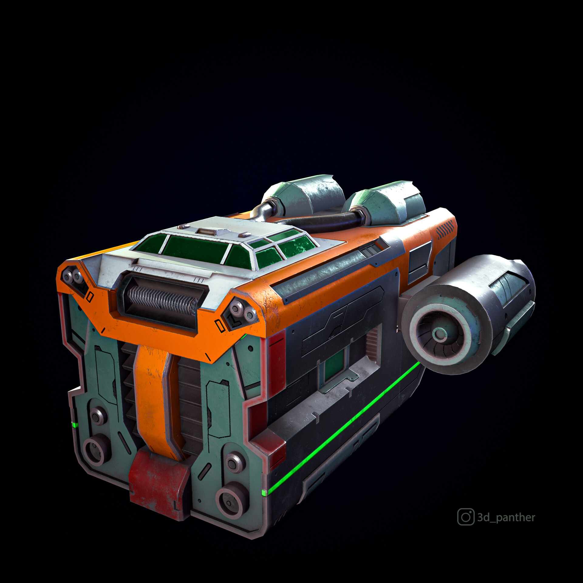 ArtStation - 3D Spaceship