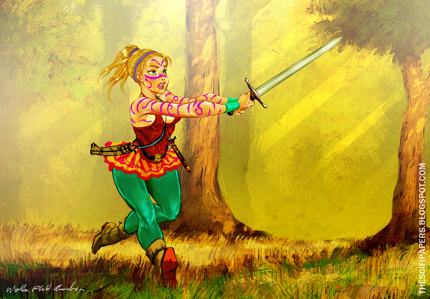 ArtStation - Sword girl