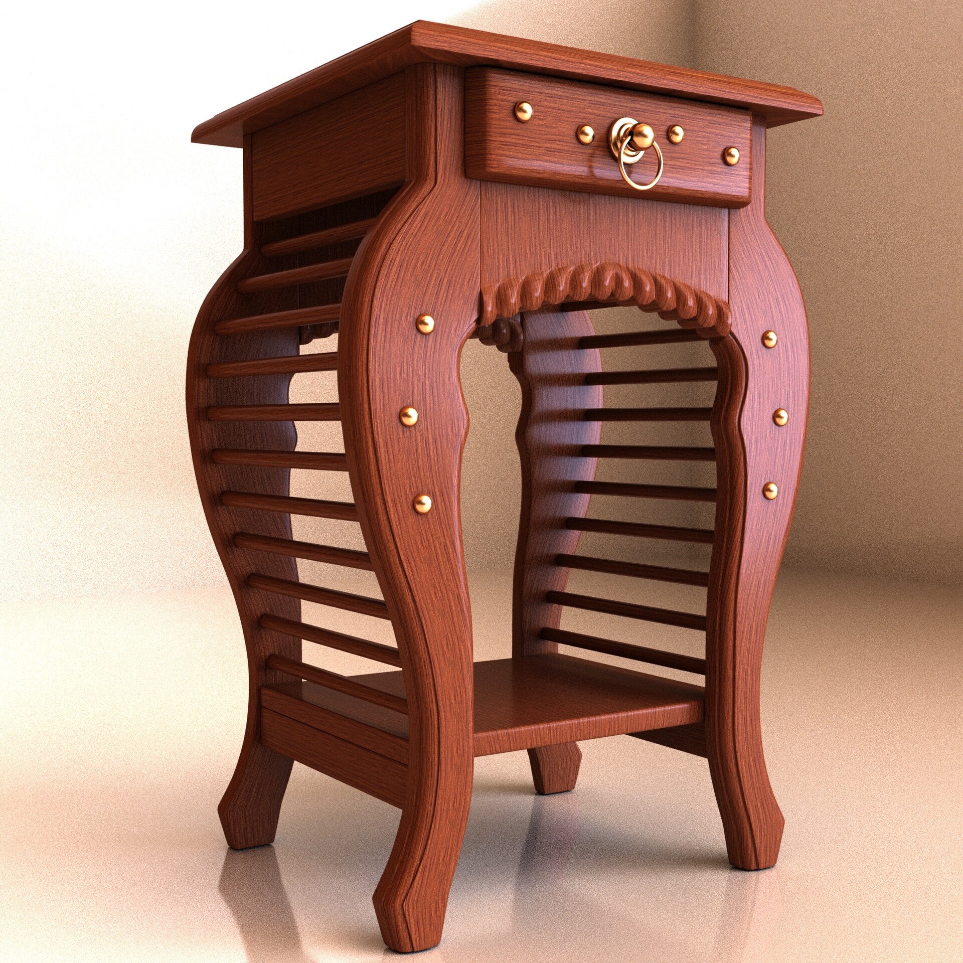 ArtStation - 3D wood Table