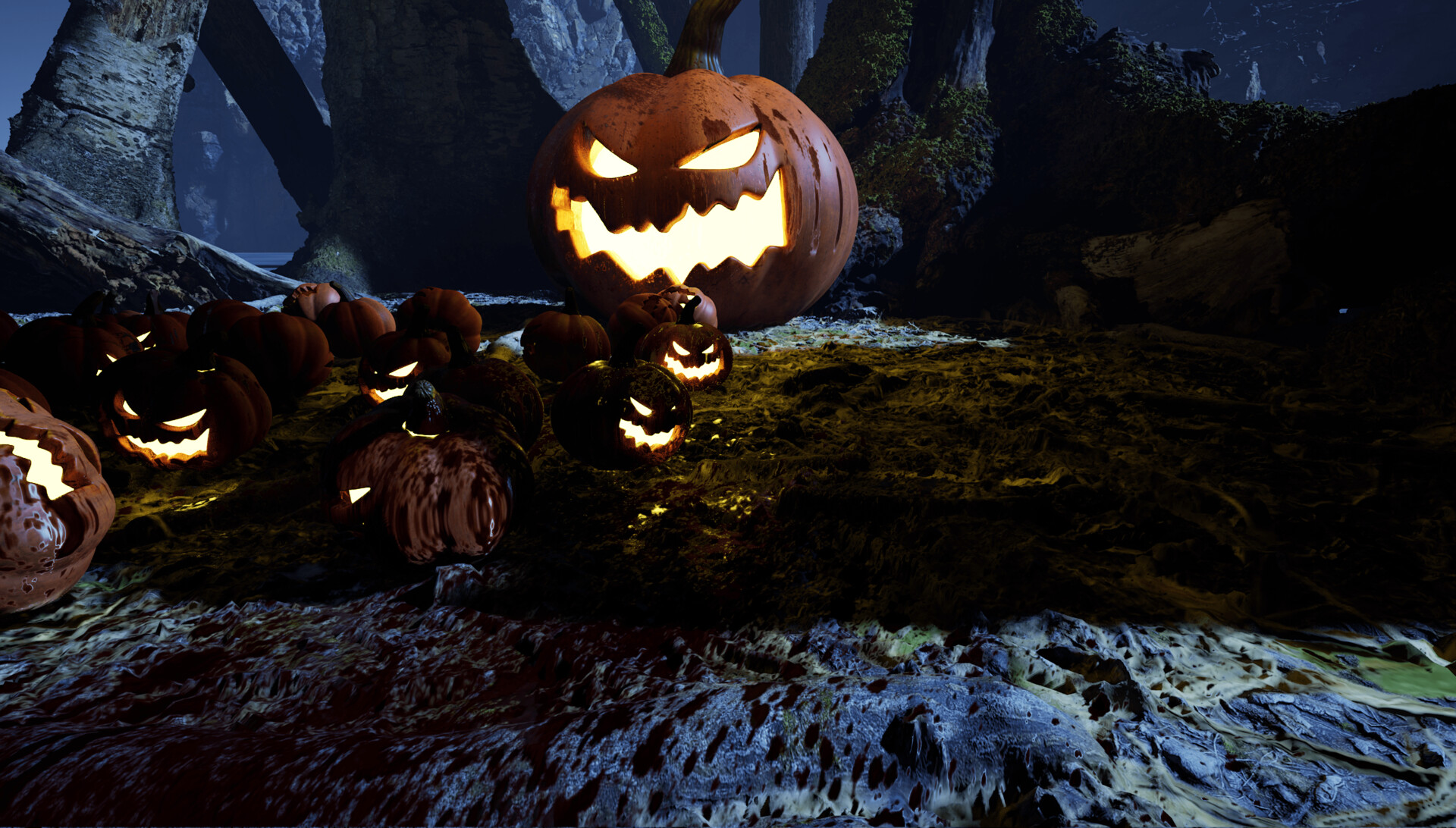 ArtStation - Scary Halloween Level Design| Unreal Engine | Environment ...