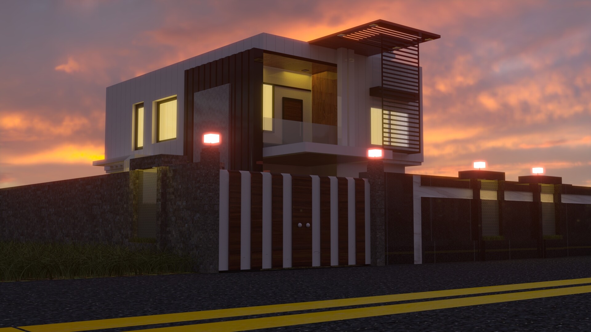 ArtStation - Exterior design in 3ds max