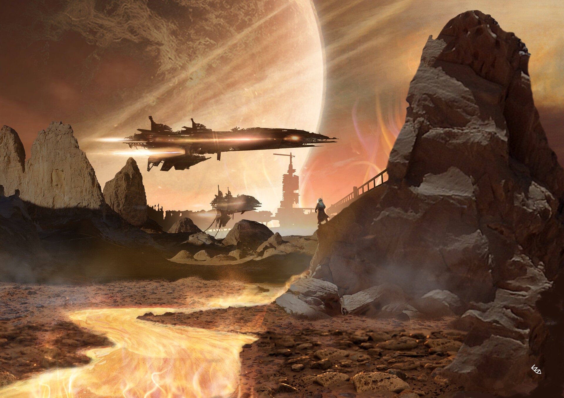 ArtStation - Lava station - daily artwork