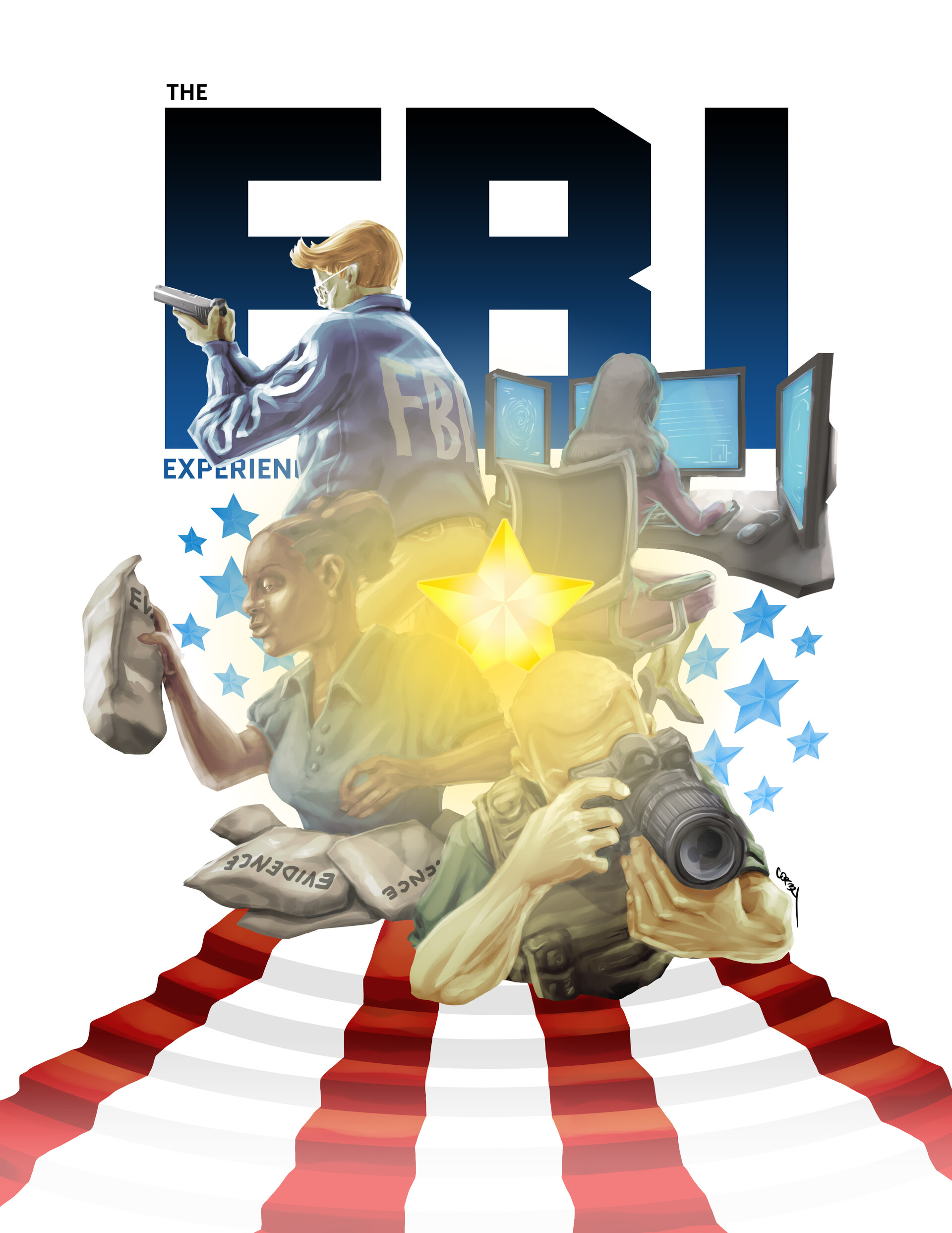 ArtStation - FBI ad mocks