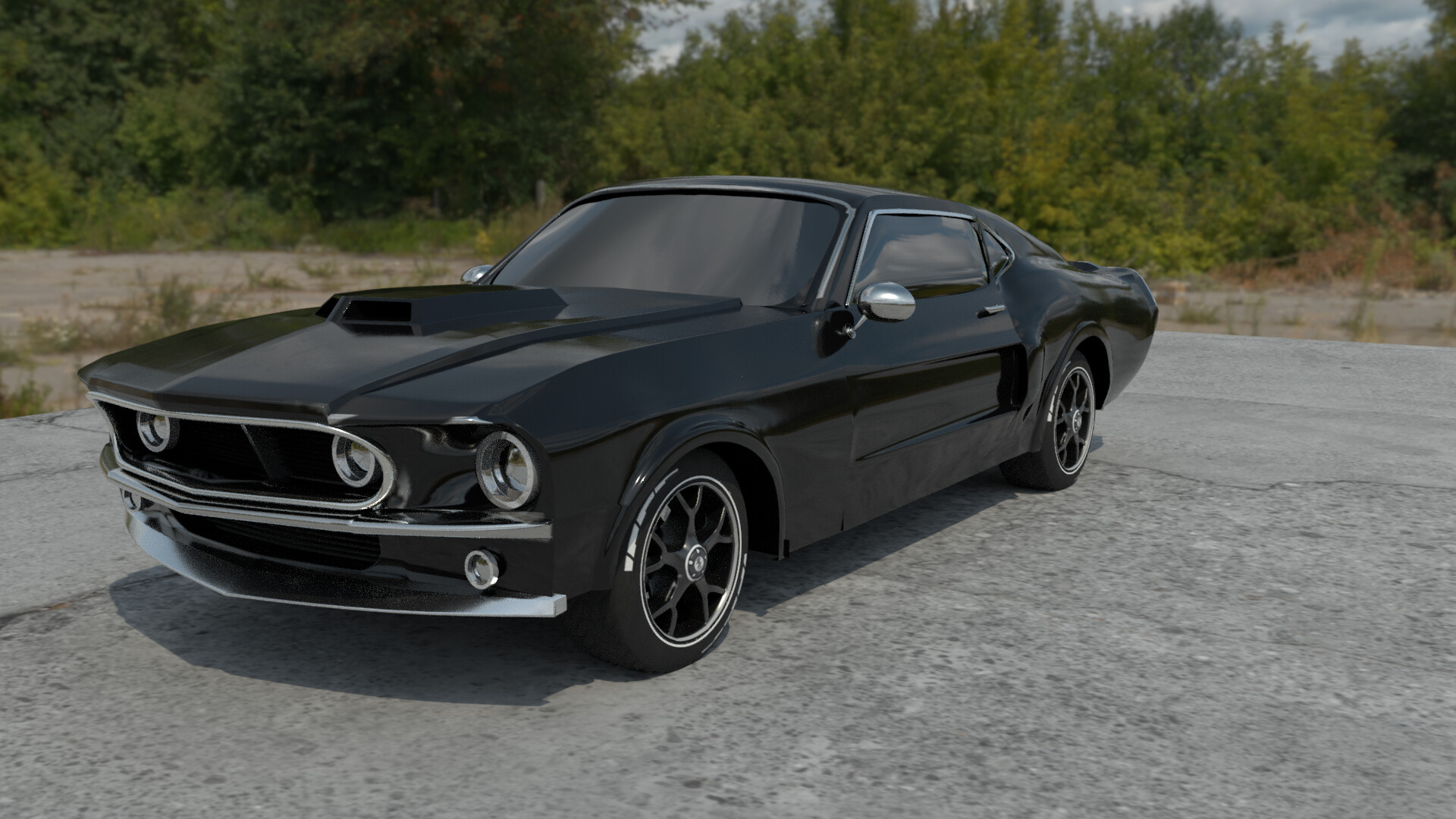 ArtStation - Ford gt500 model