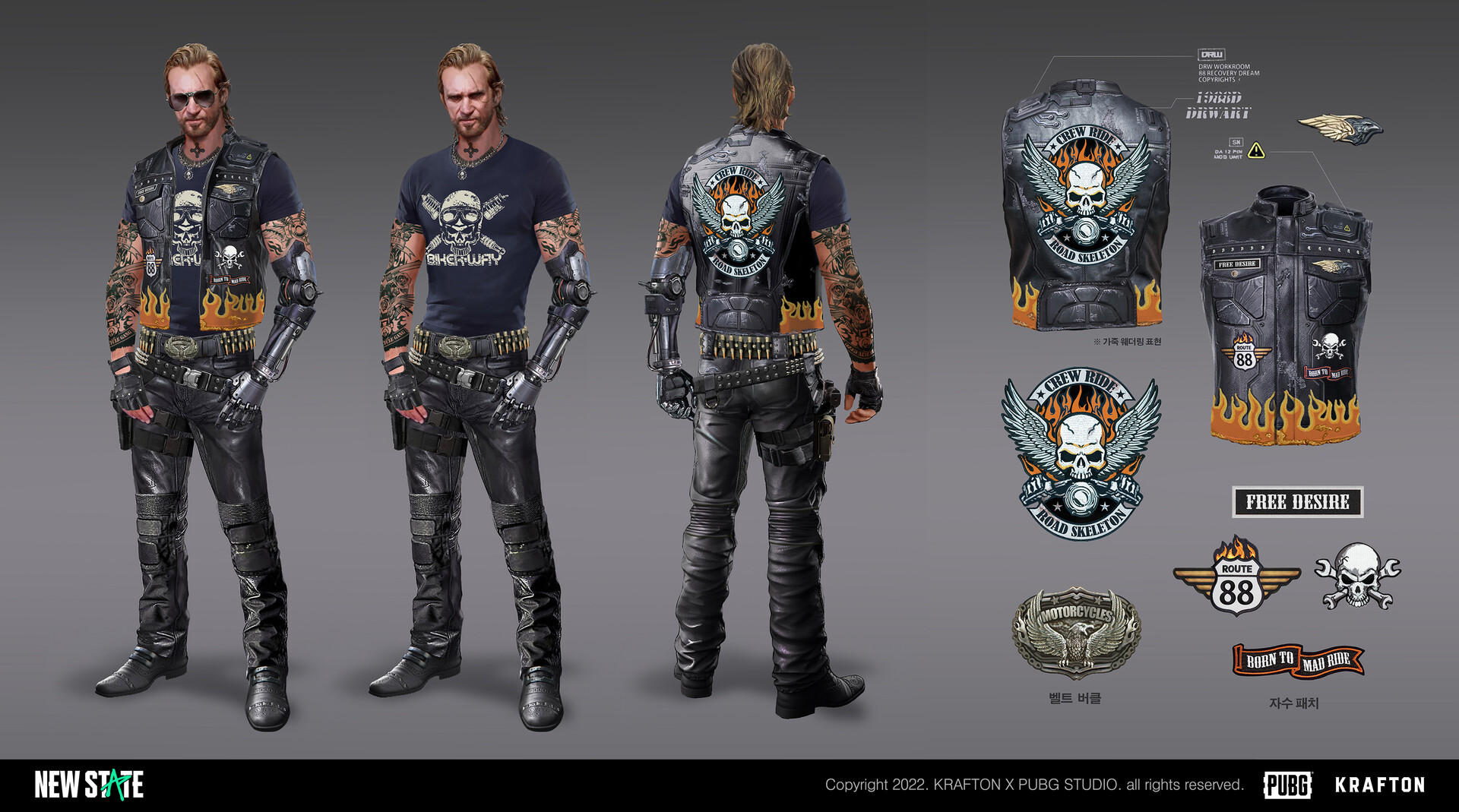 ArtStation - [PUBG NEWSTATE] Mayhem biker