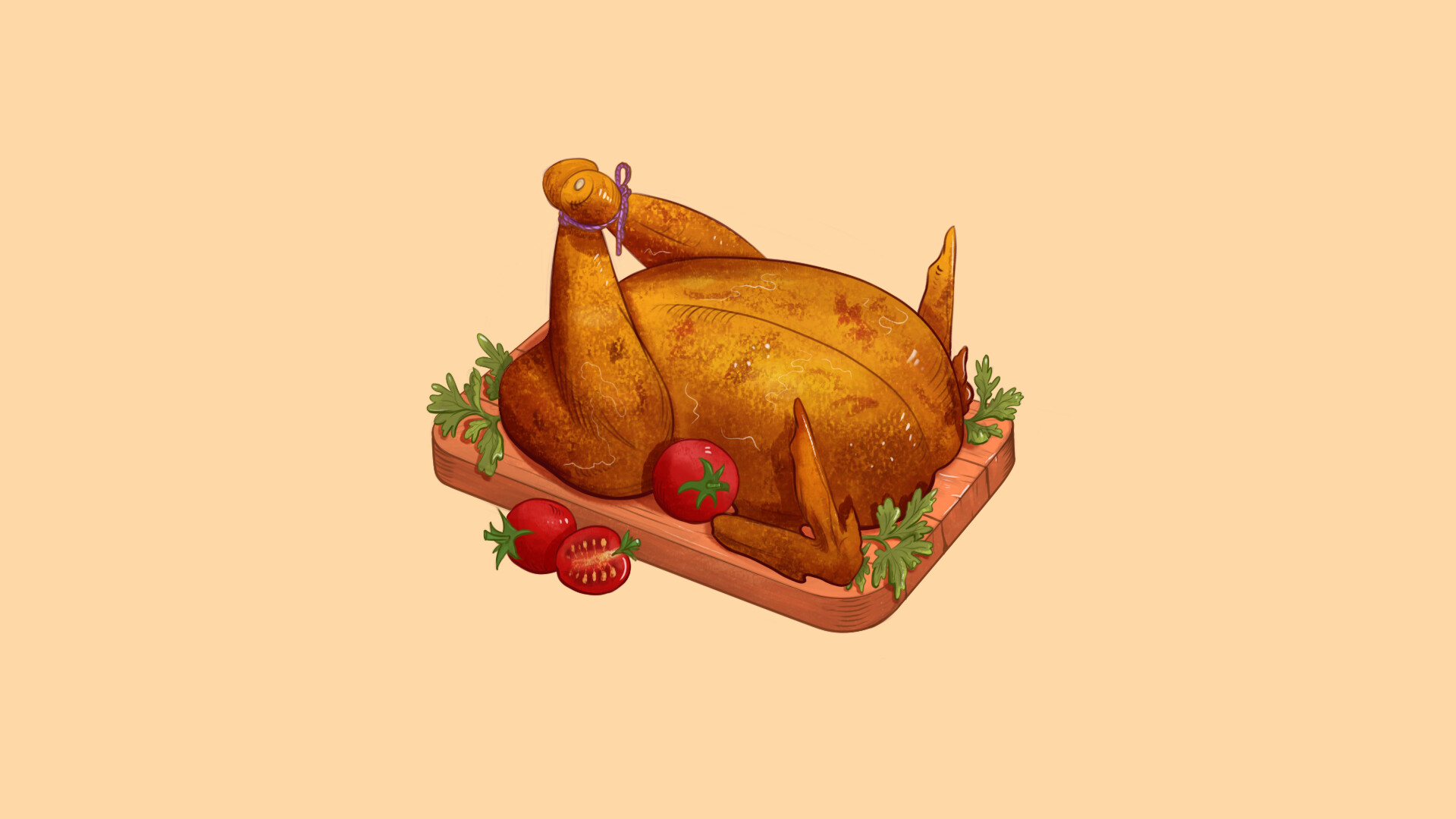 ArtStation - Food illustration (Chicken)