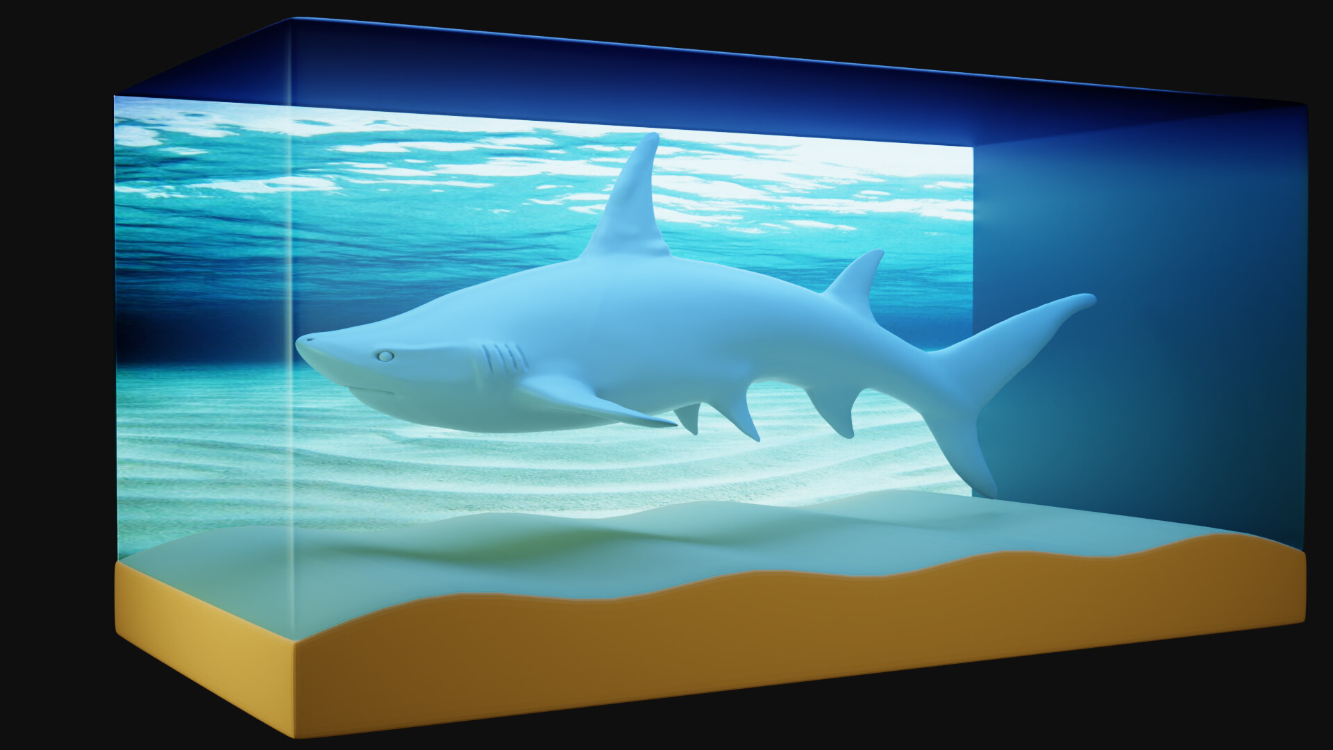 ArtStation - Shark in a tank
