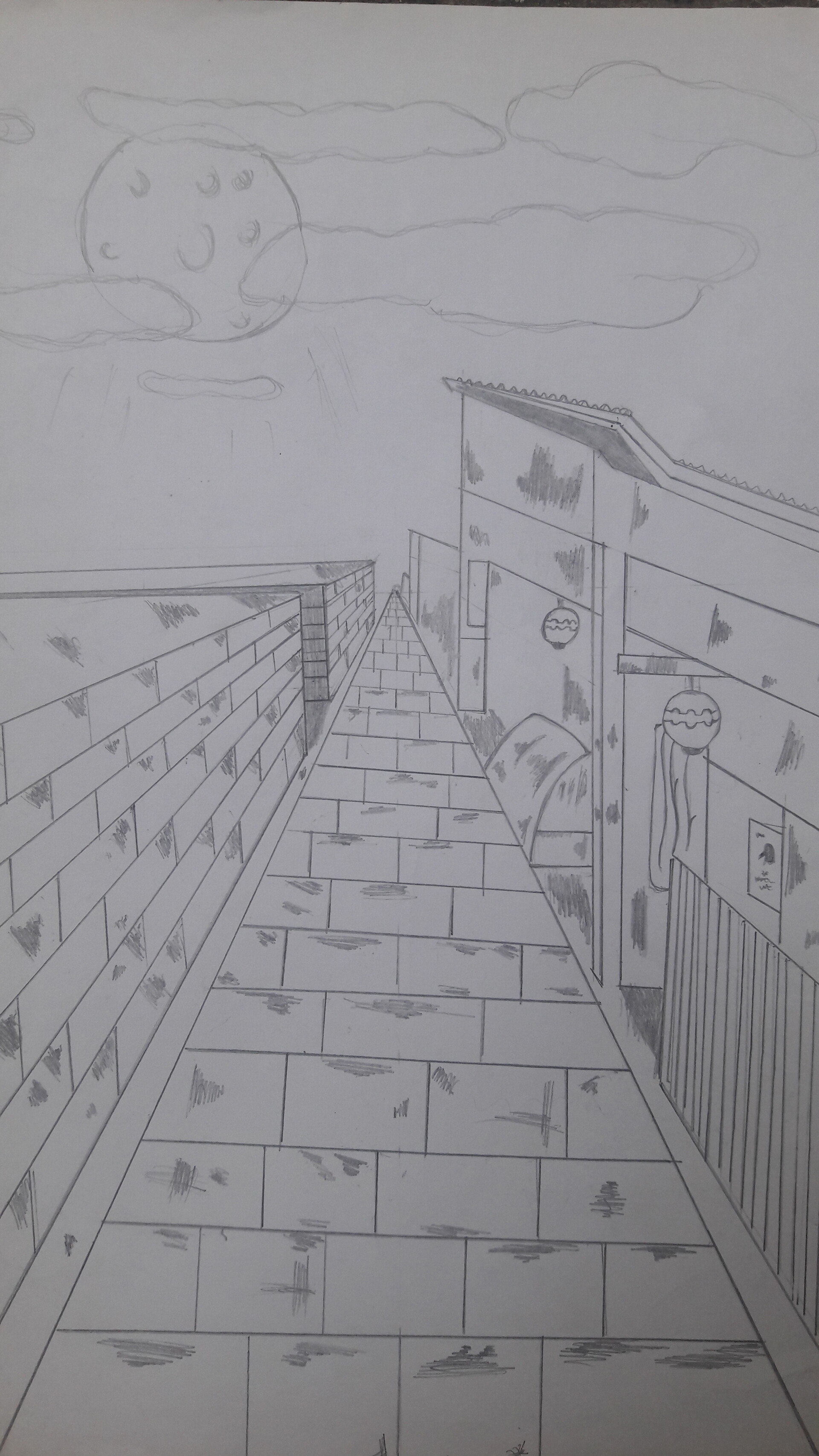 ArtStation - Art08 - 1-point and 2-point Perspective (Freehand) Week 4-6
