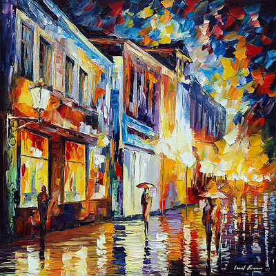 Leonid Afremov Rain Princess