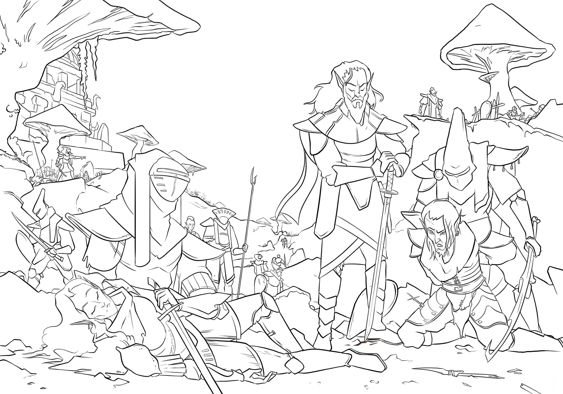 elder scrolls coloring pages