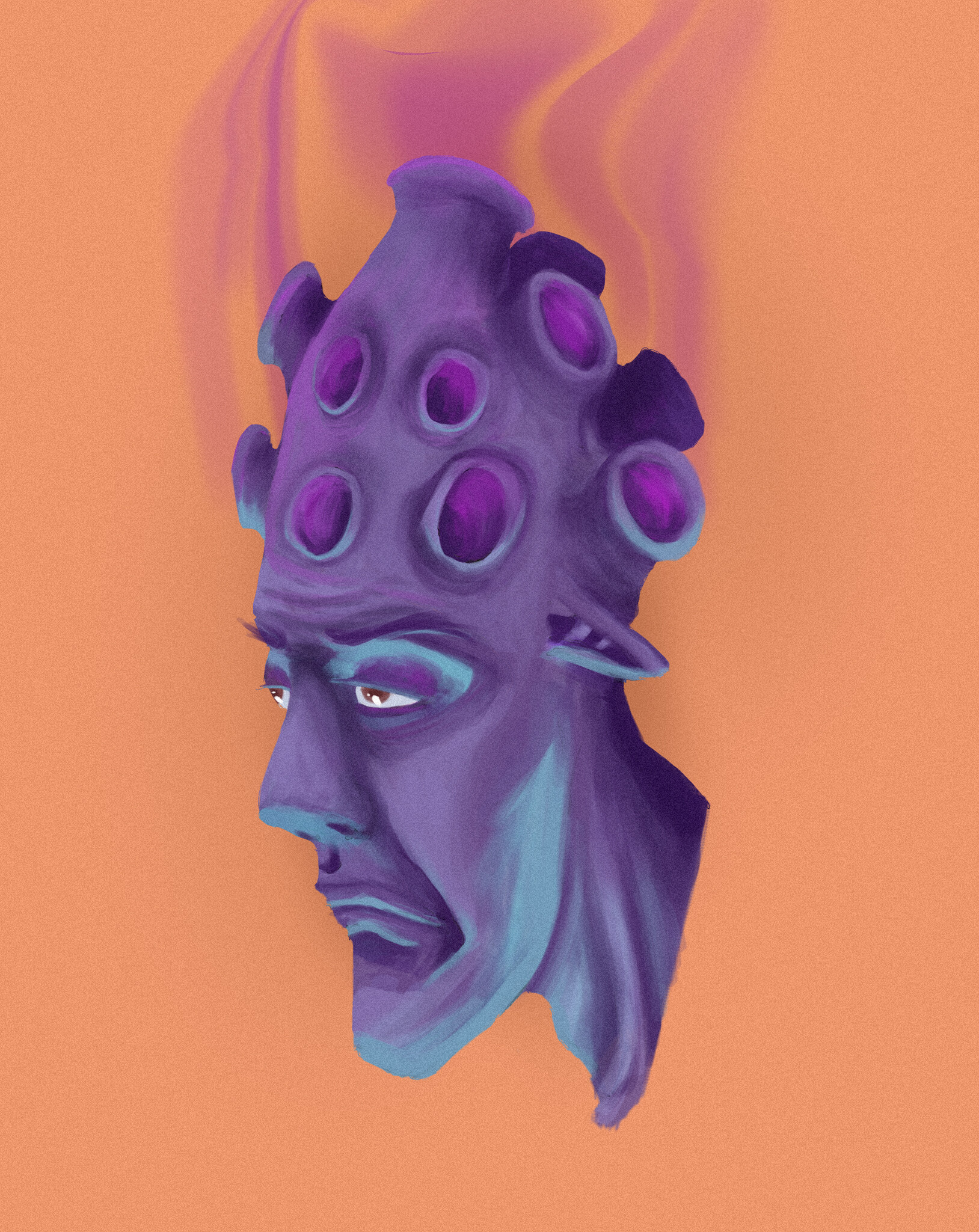 ArtStation - SMOKING FACE