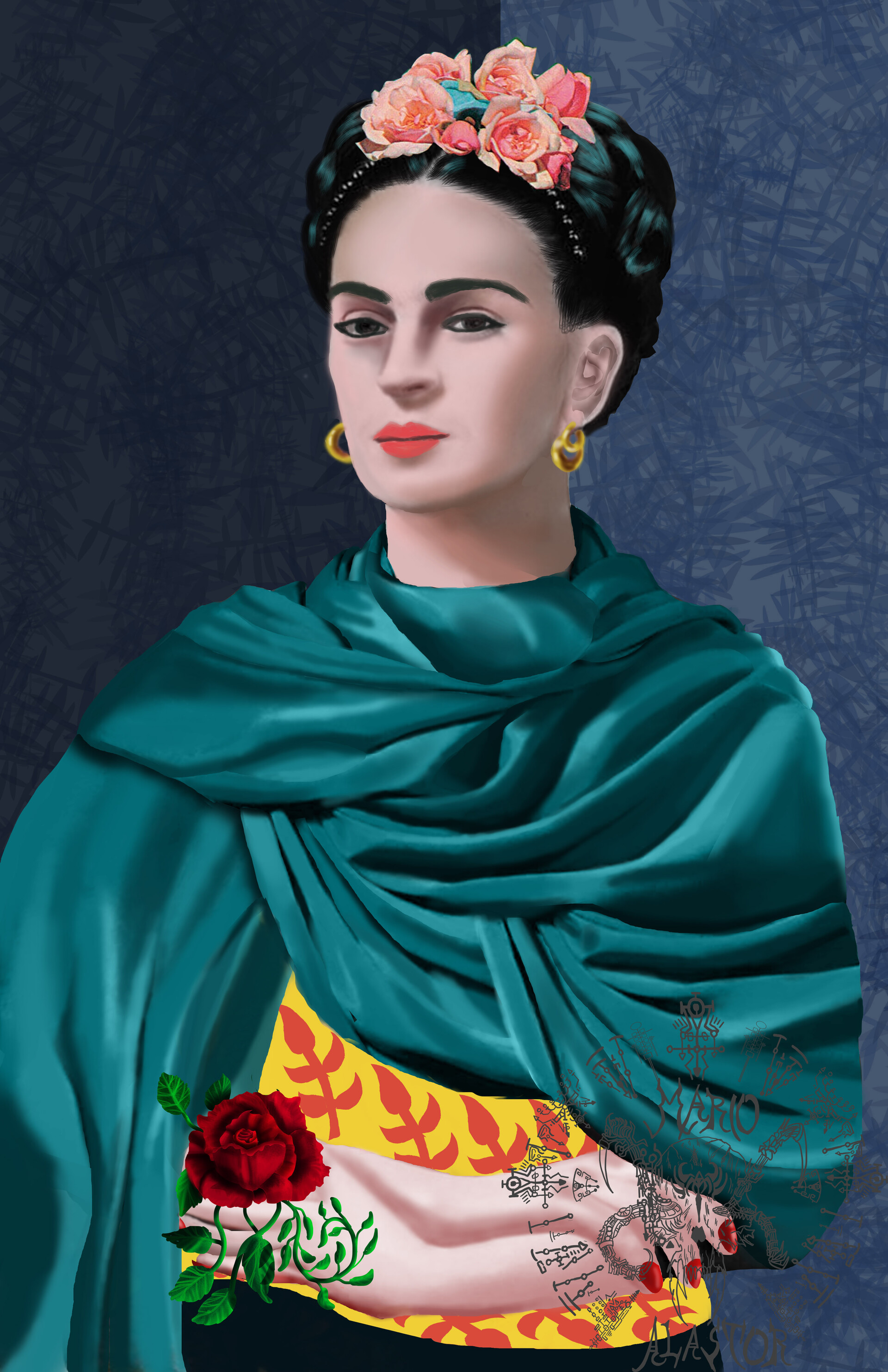 ArtStation - frida kahlo commision