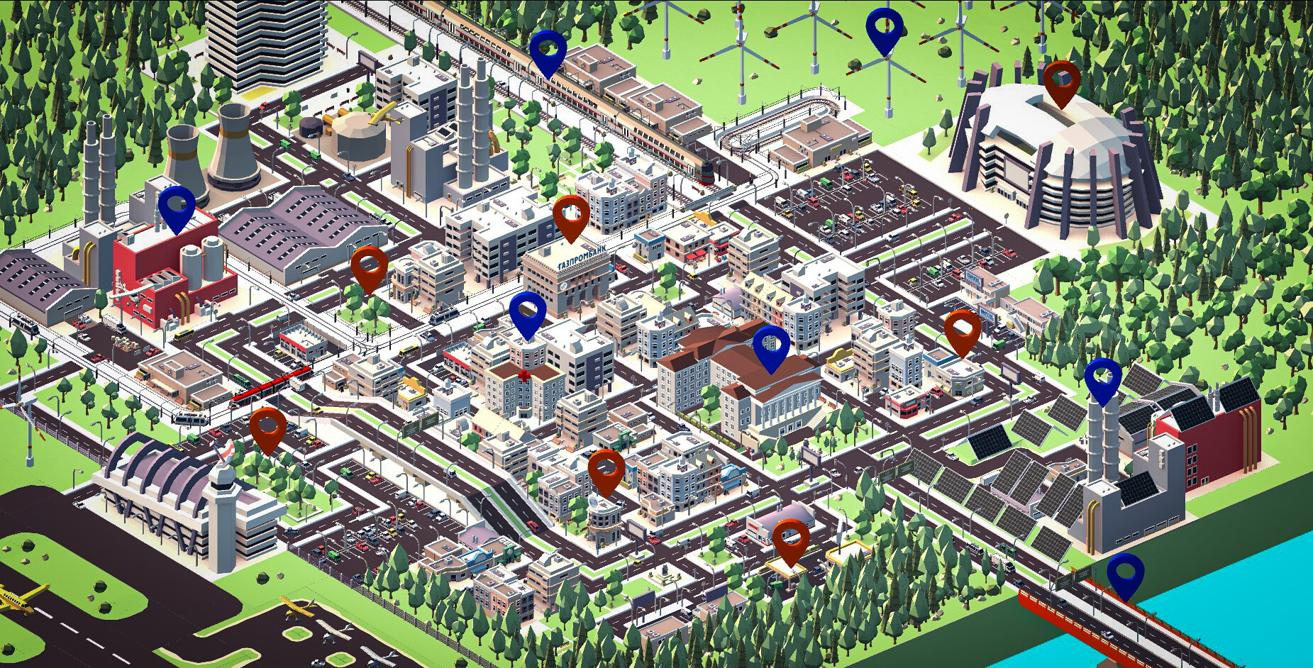 ArtStation - Low-Poly city elements