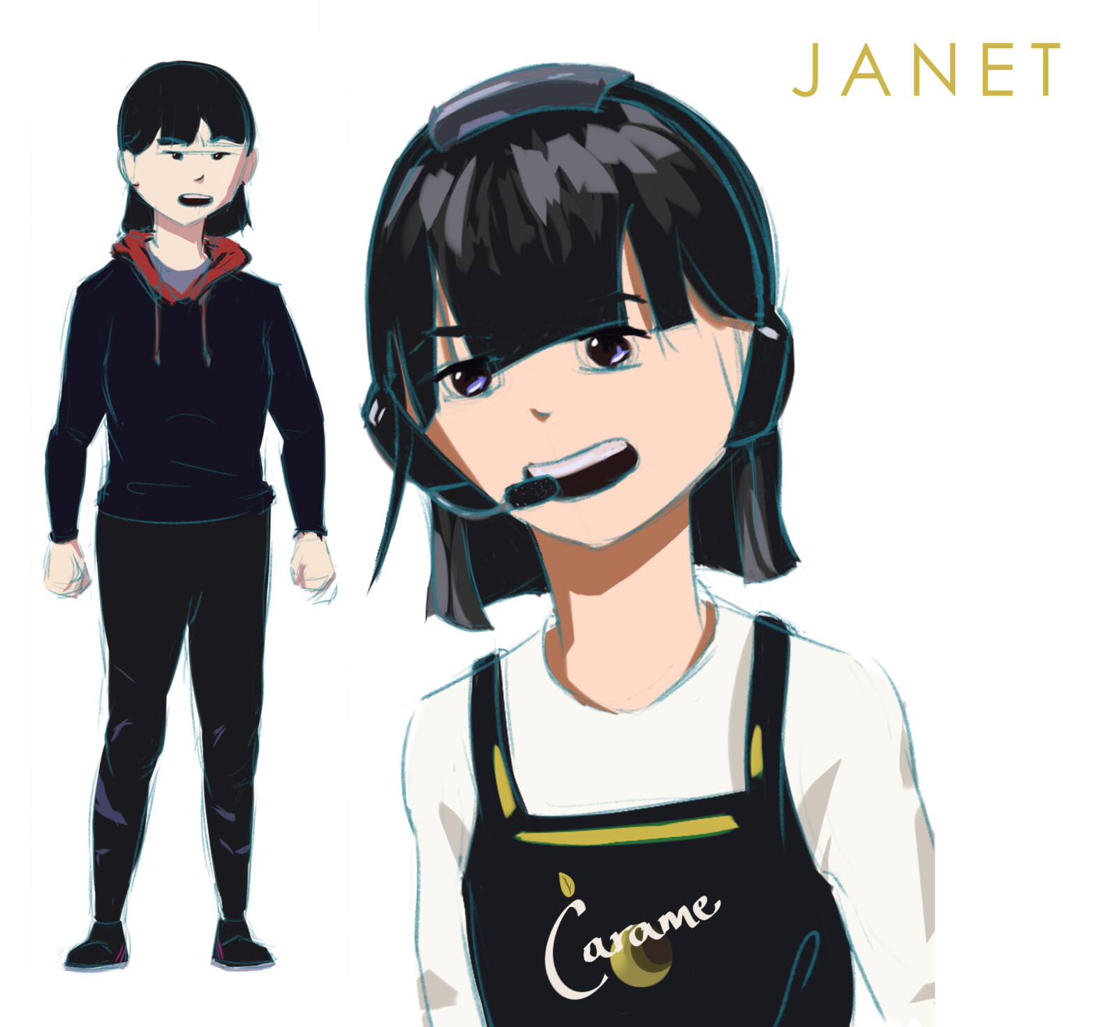 Jestin Mathew Bobby (WΛIND) - Flutter - Janet Character Art