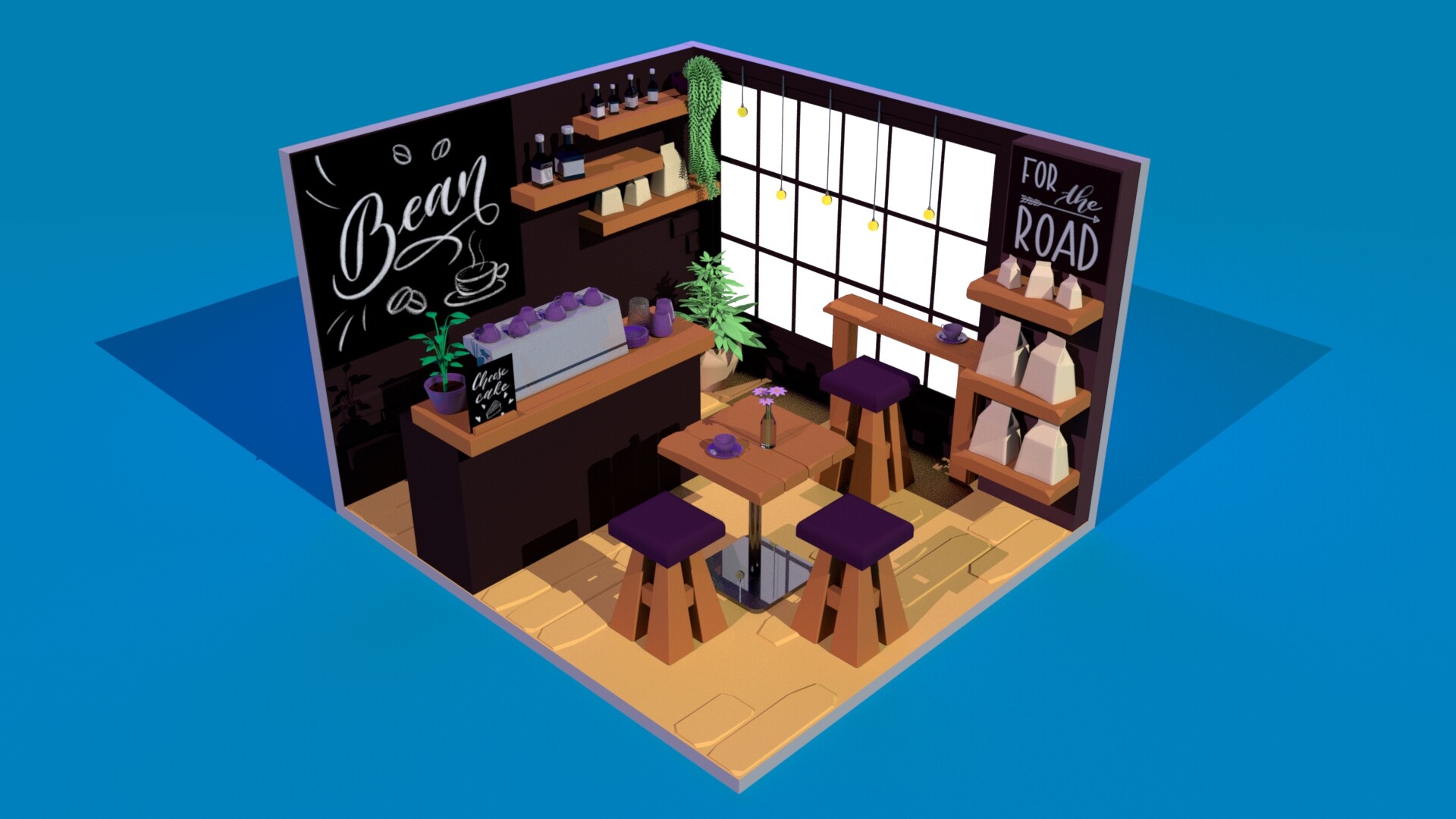 ArtStation - Isometric Coffee Shop