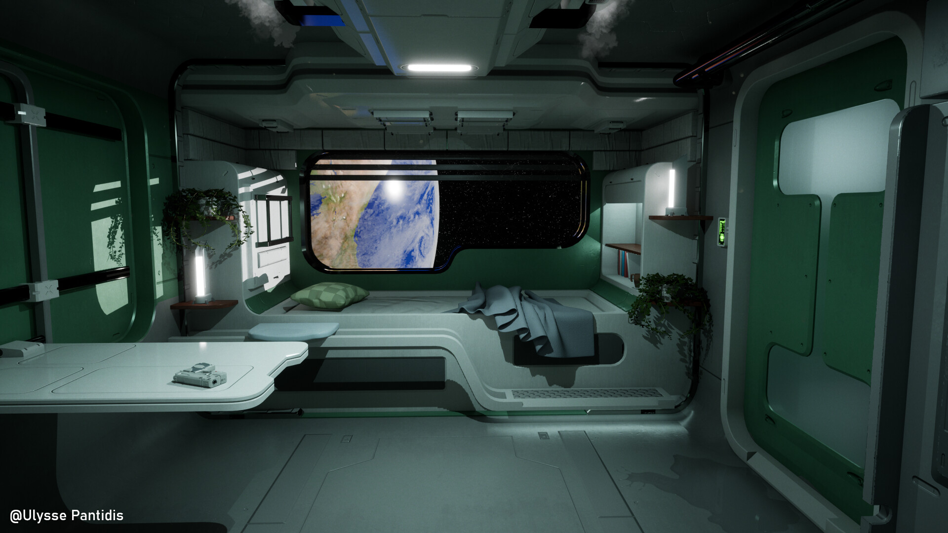 ArtStation - Sci-Fi Room Ship (Bedroom)