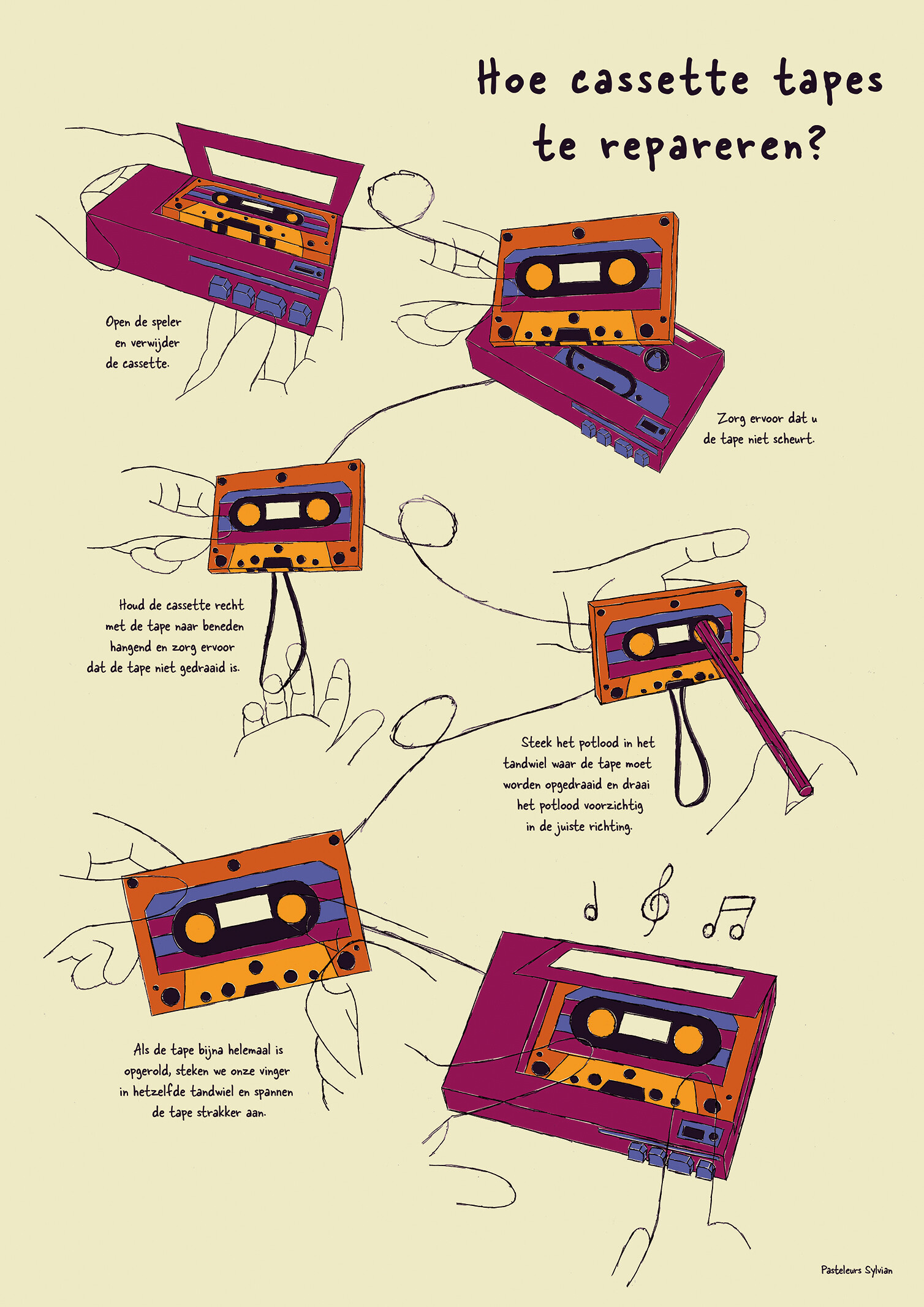 ArtStation - Step-By-Step: Cassette Tape