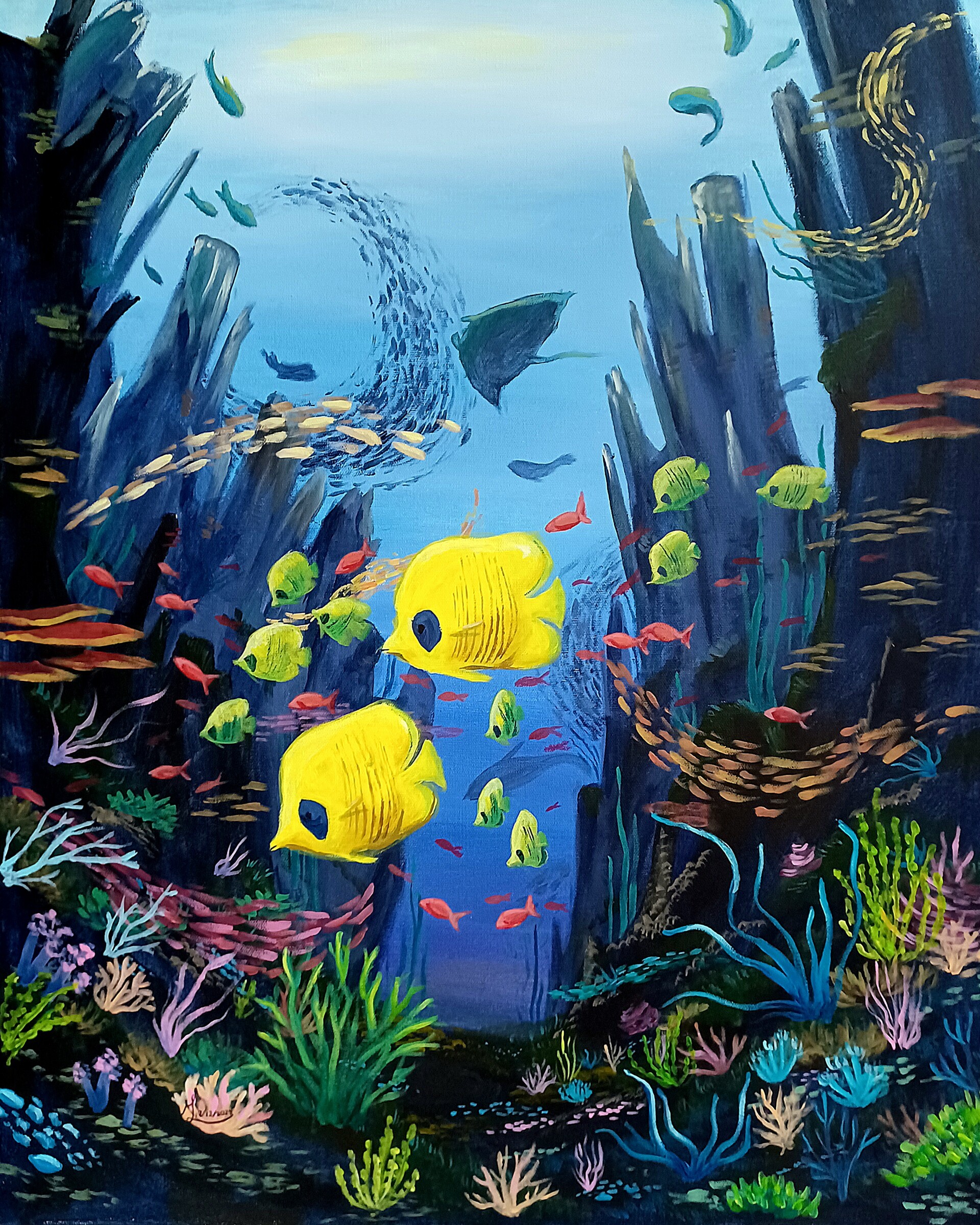 ArtStation - Les couleurs du fond marin