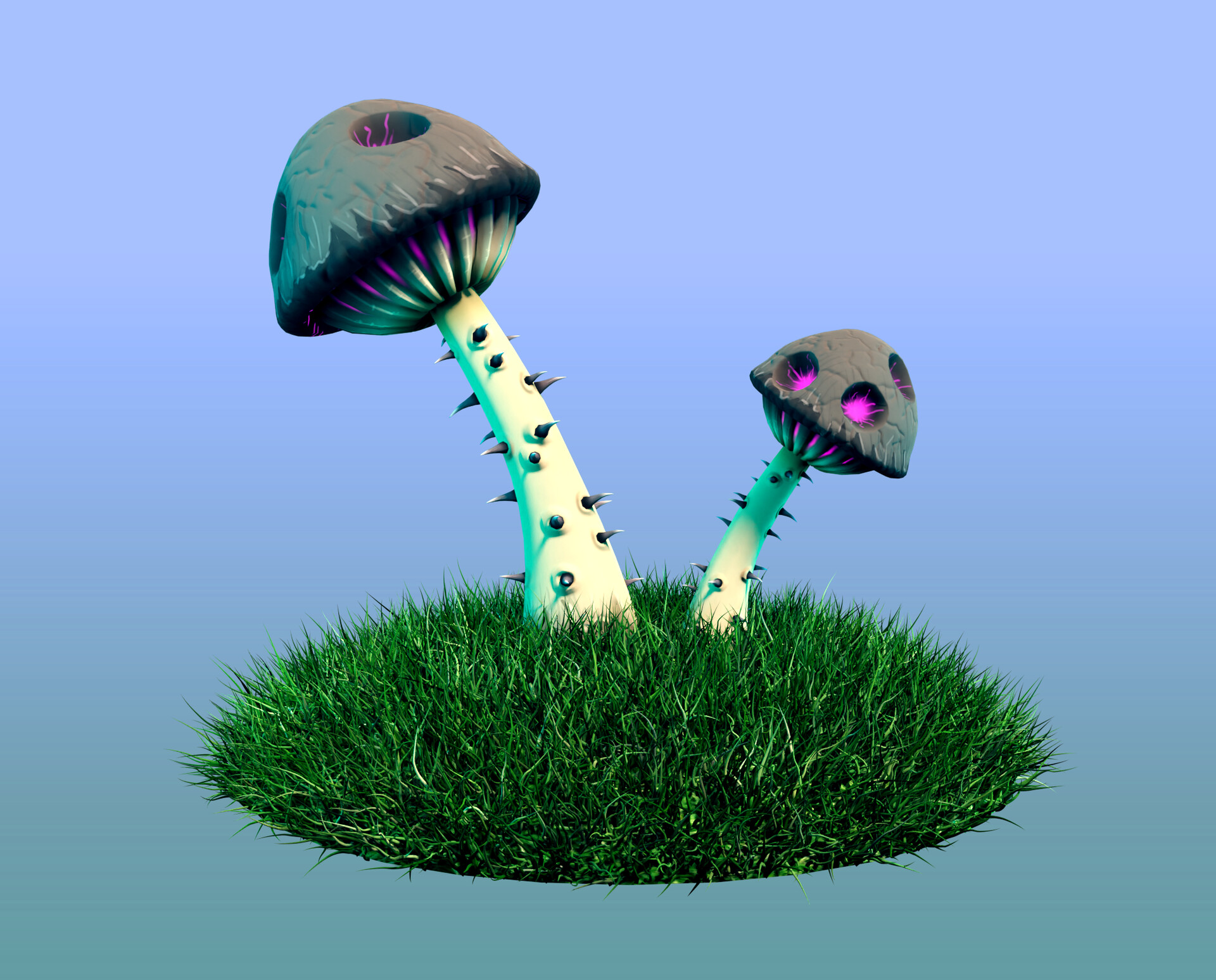 ArtStation - Stylized Poison Mushroom